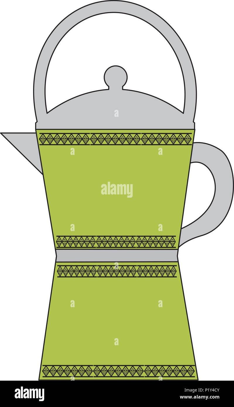 italian coffee maker kitchenware design vector illustration Stock ...