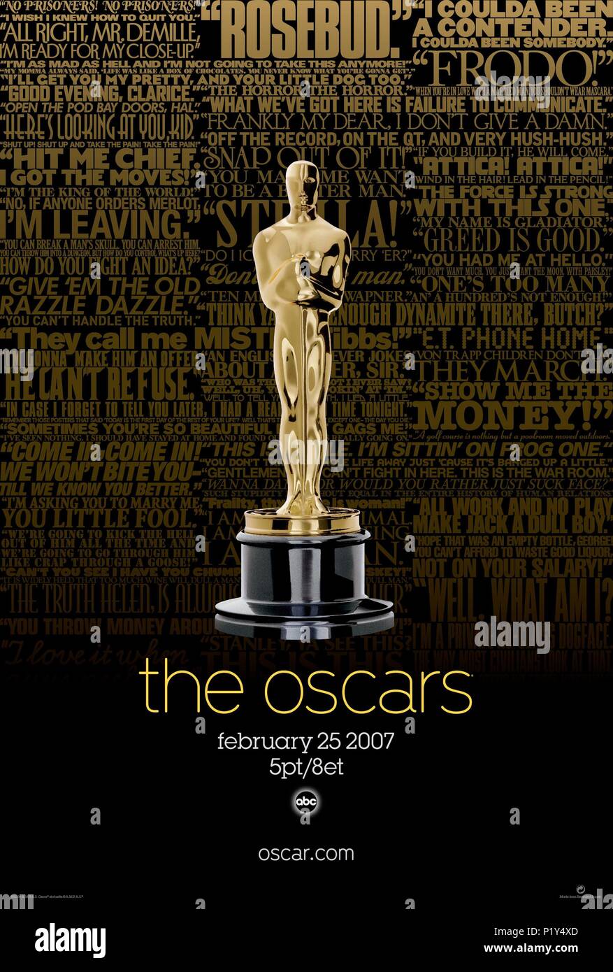 Description: The 79th Academy Awards / 2007. Oscar statuette. The 2007 ...