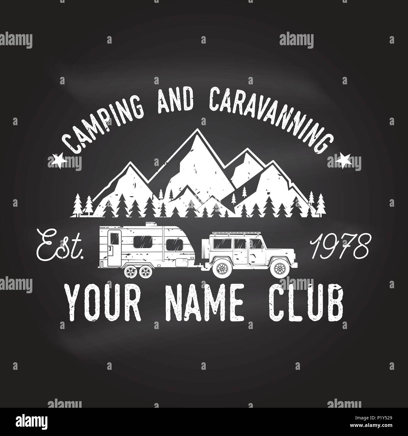 Camper van vector vectors hi-res stock photography and images - Alamy