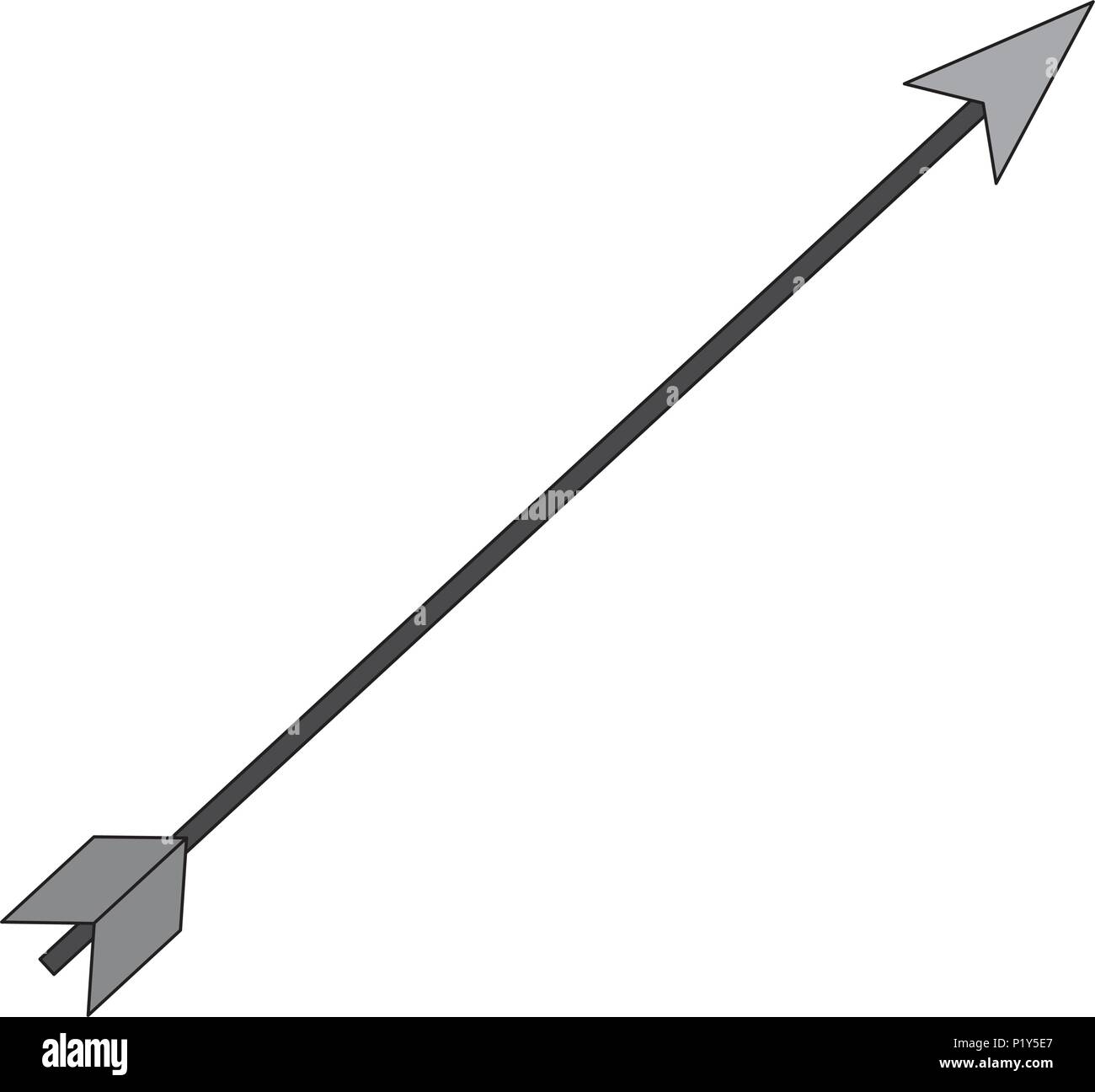 hunting arrow isolated icon vector illustration design Stock Vector ...