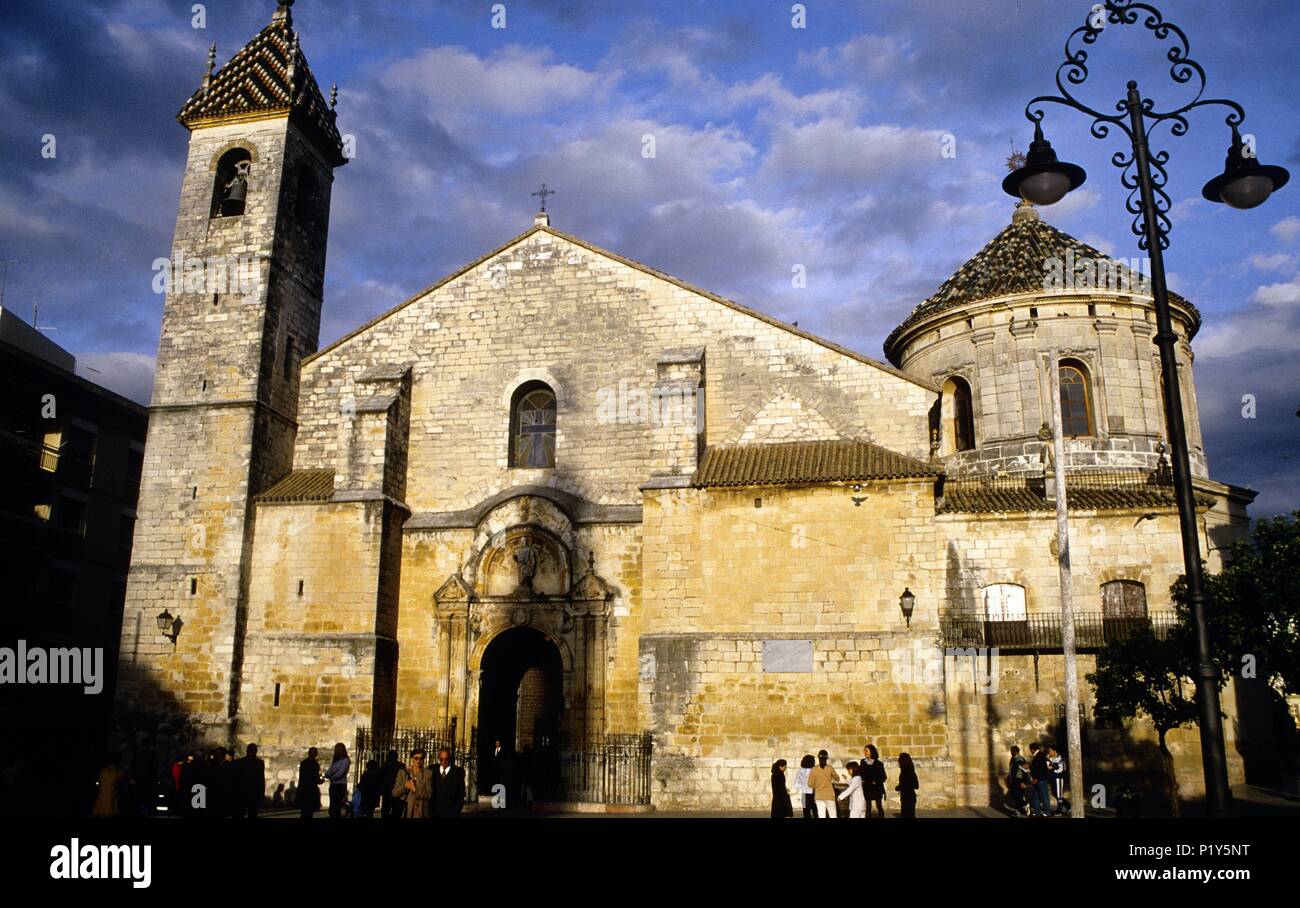 Lucena, square and San Mateo church Stock Photo - Alamy