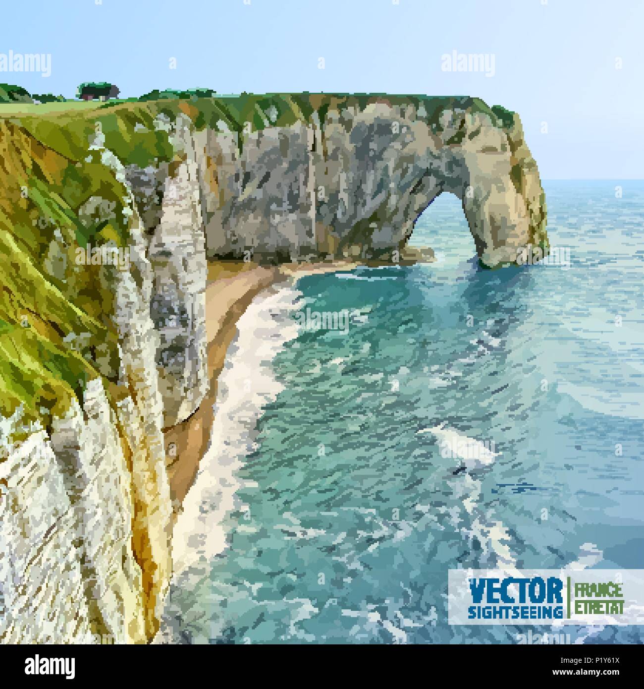 Brittany seascape Stock Vector Images - Alamy