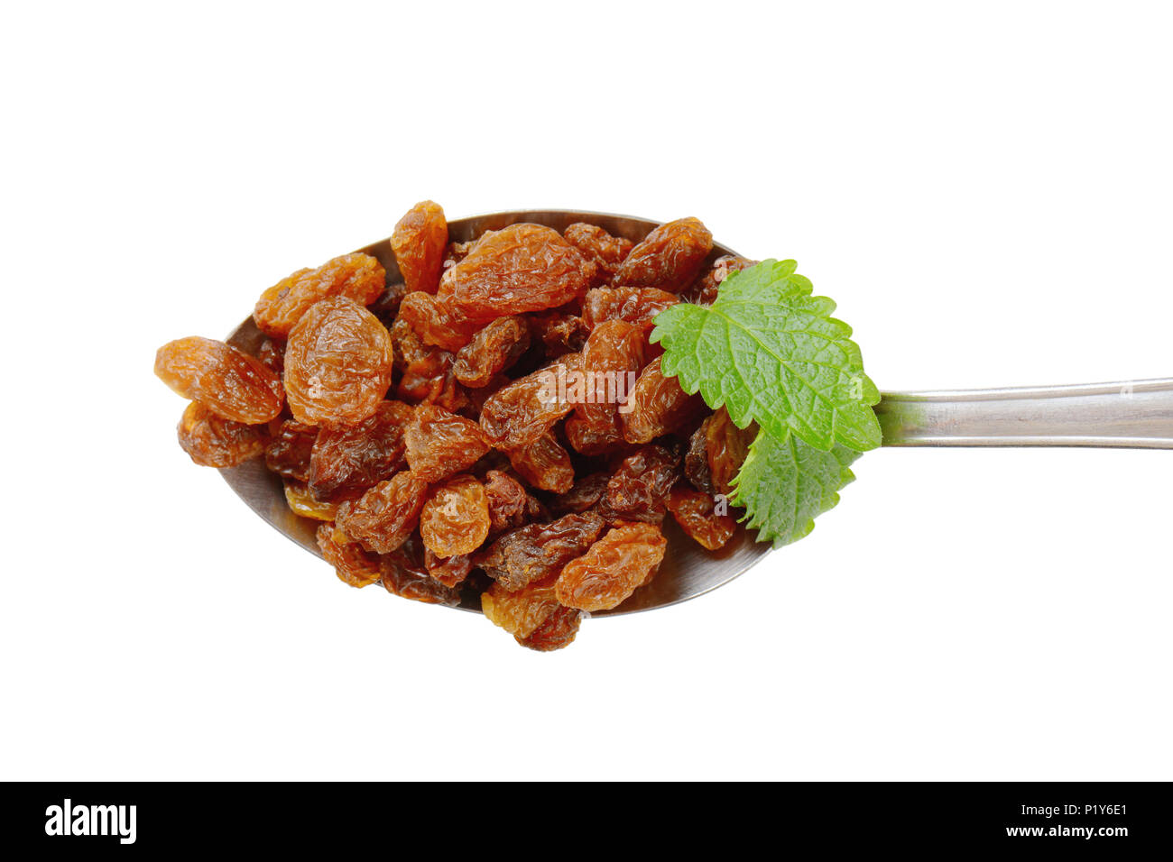 Raisins spoon isolated hi-res stock photography and images - Alamy