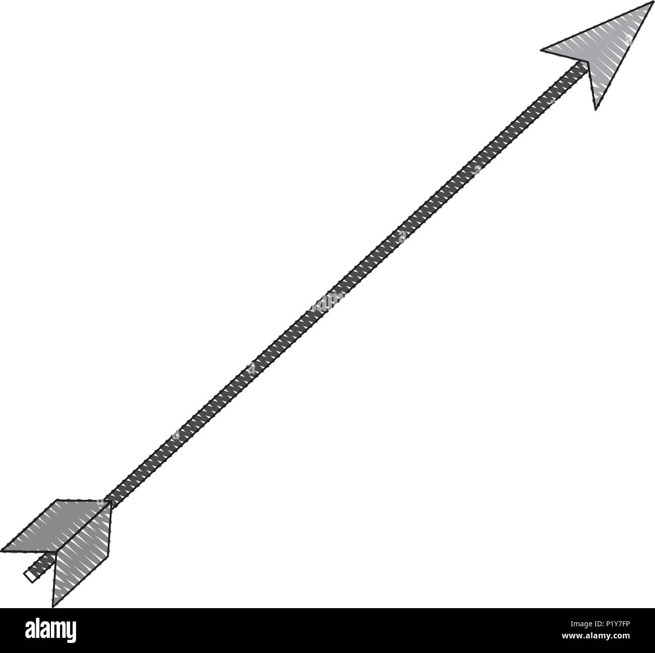 arrows weapon ancient image icon vector illustration drawing Stock ...