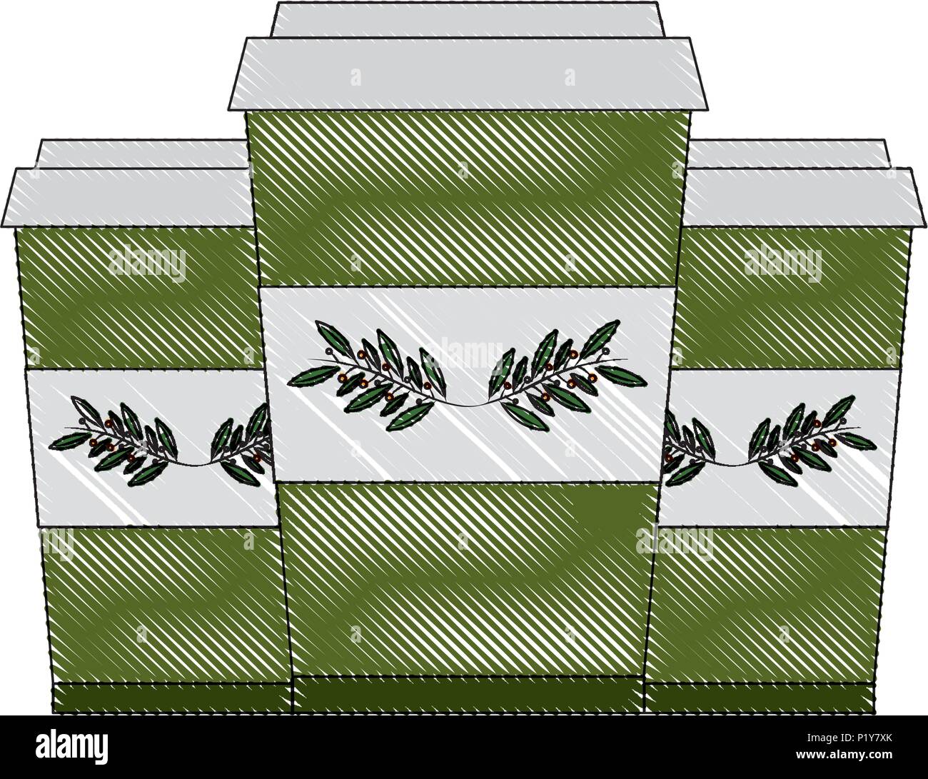 disposable paper cup with tea aromatic beverage vector illustration ...