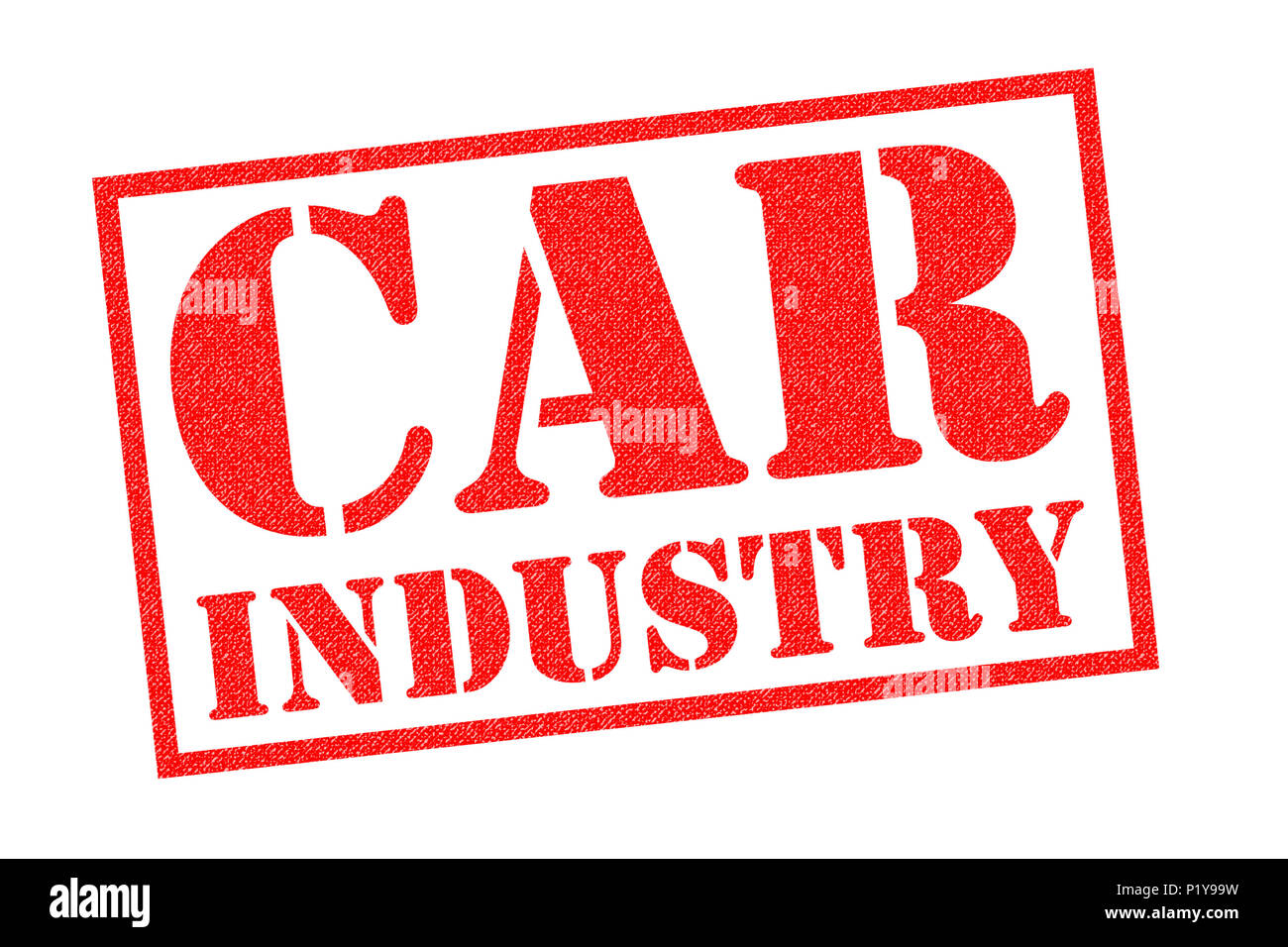 CAR INDUSTRY red Rubber Stamp over a white background Stock Photo - Alamy
