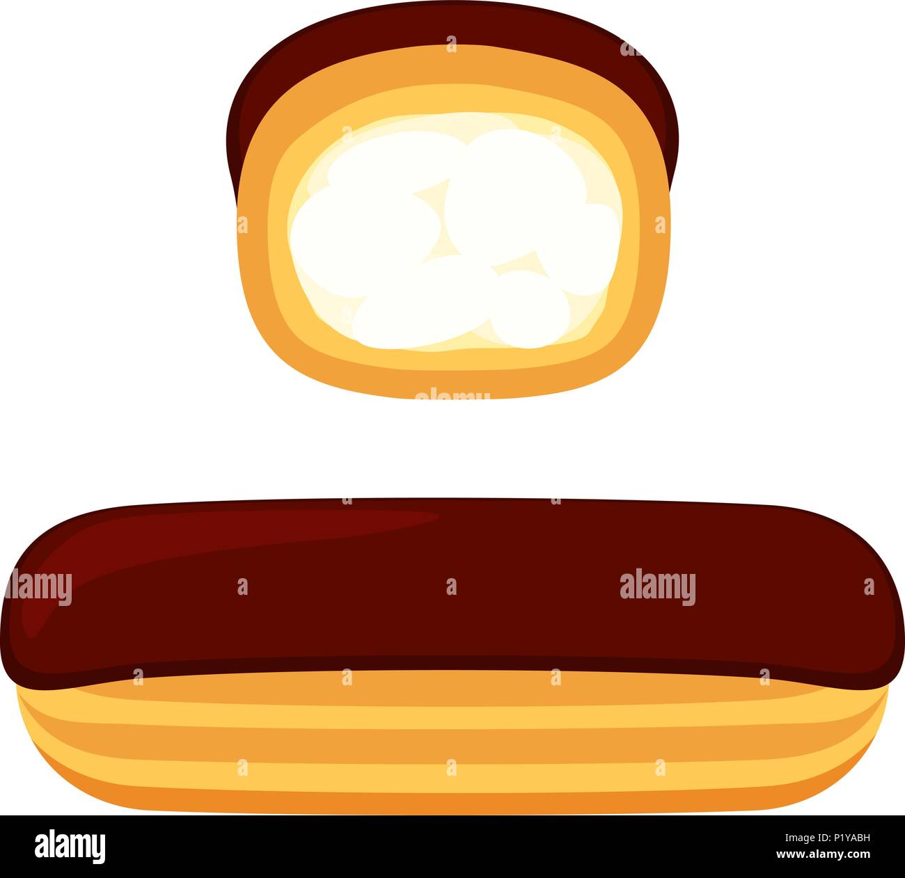 Delicious eclair Stock Vector Images - Alamy