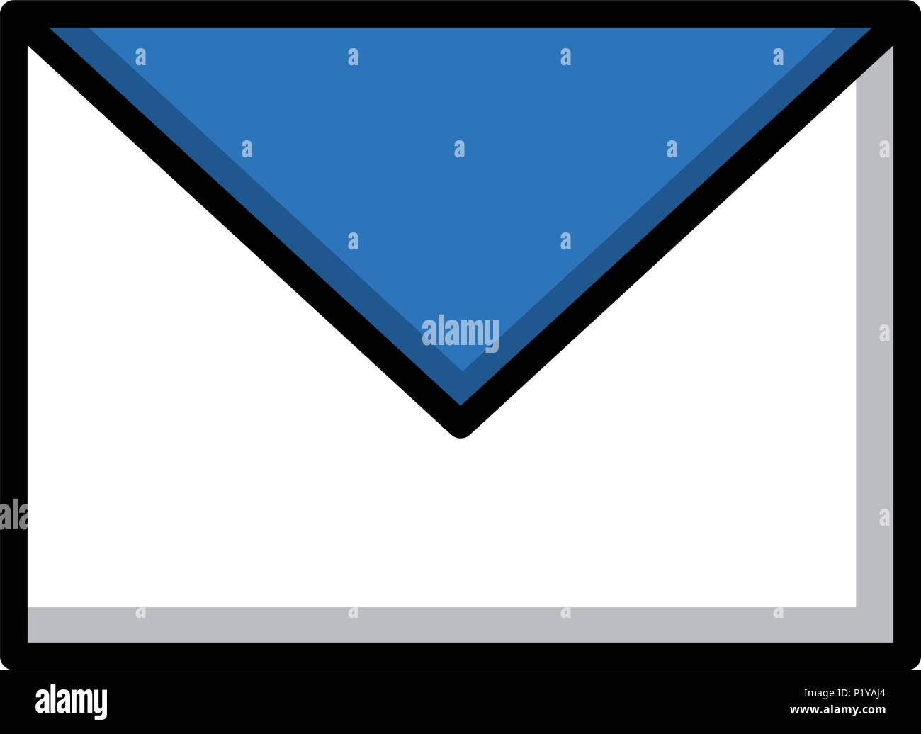 email envelope message communication image vector illustration Stock ...