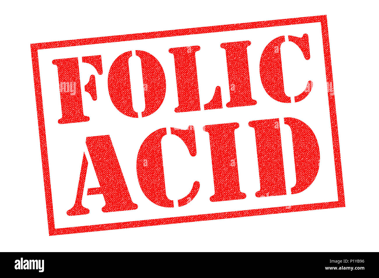 FOLIC ACID red Rubber Stamp over a white background Stock Photo - Alamy