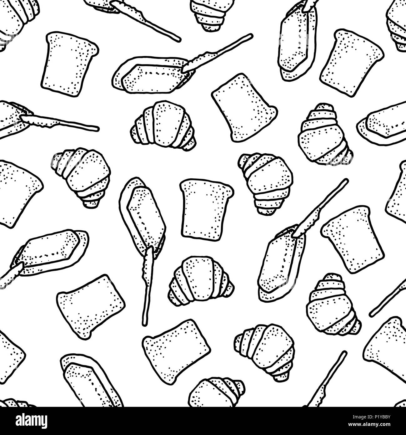 Illustration butter cake vector Black and White Stock Photos & Images ...