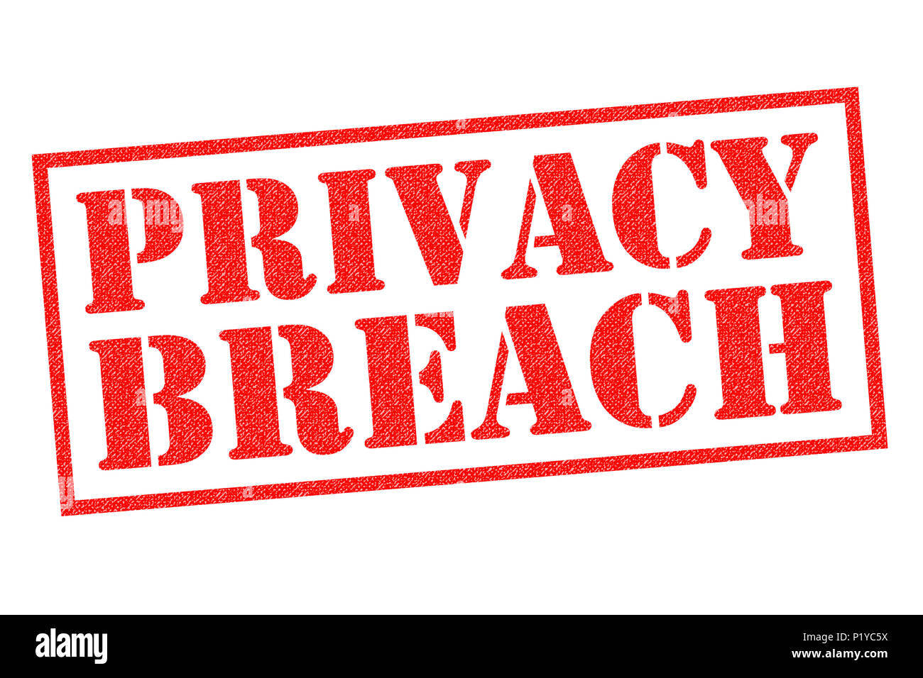 PRIVACY BREACH red Rubber Stamp over a white background Stock Photo - Alamy