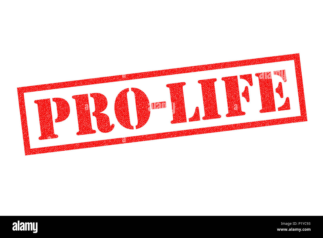 PRO-LIFE red rubber stamp over a white background Stock Photo - Alamy