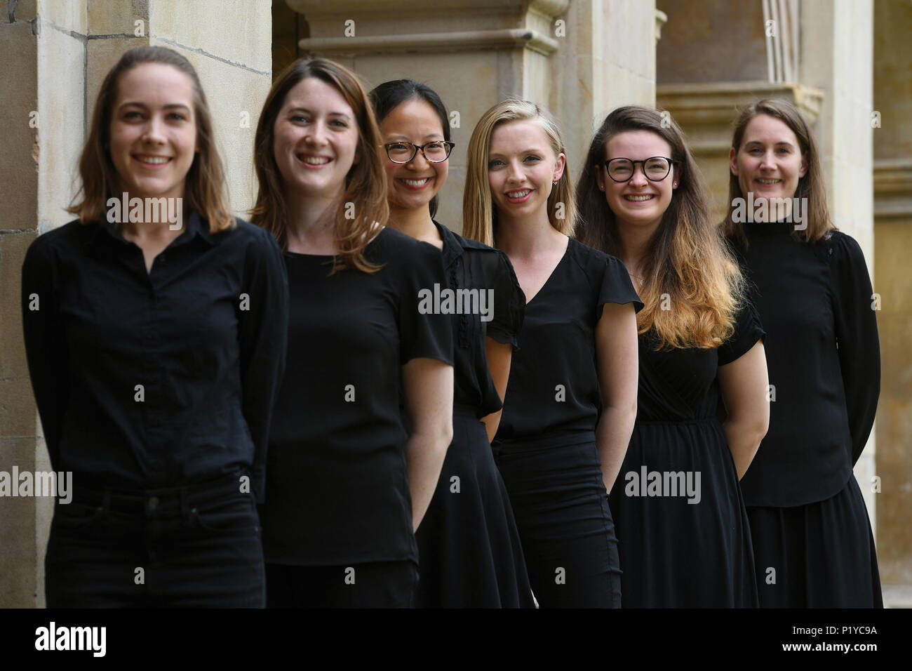(left to right) Lucy Morrell, Katy Silverman, Jessica Lim, Anna Lapwood ...