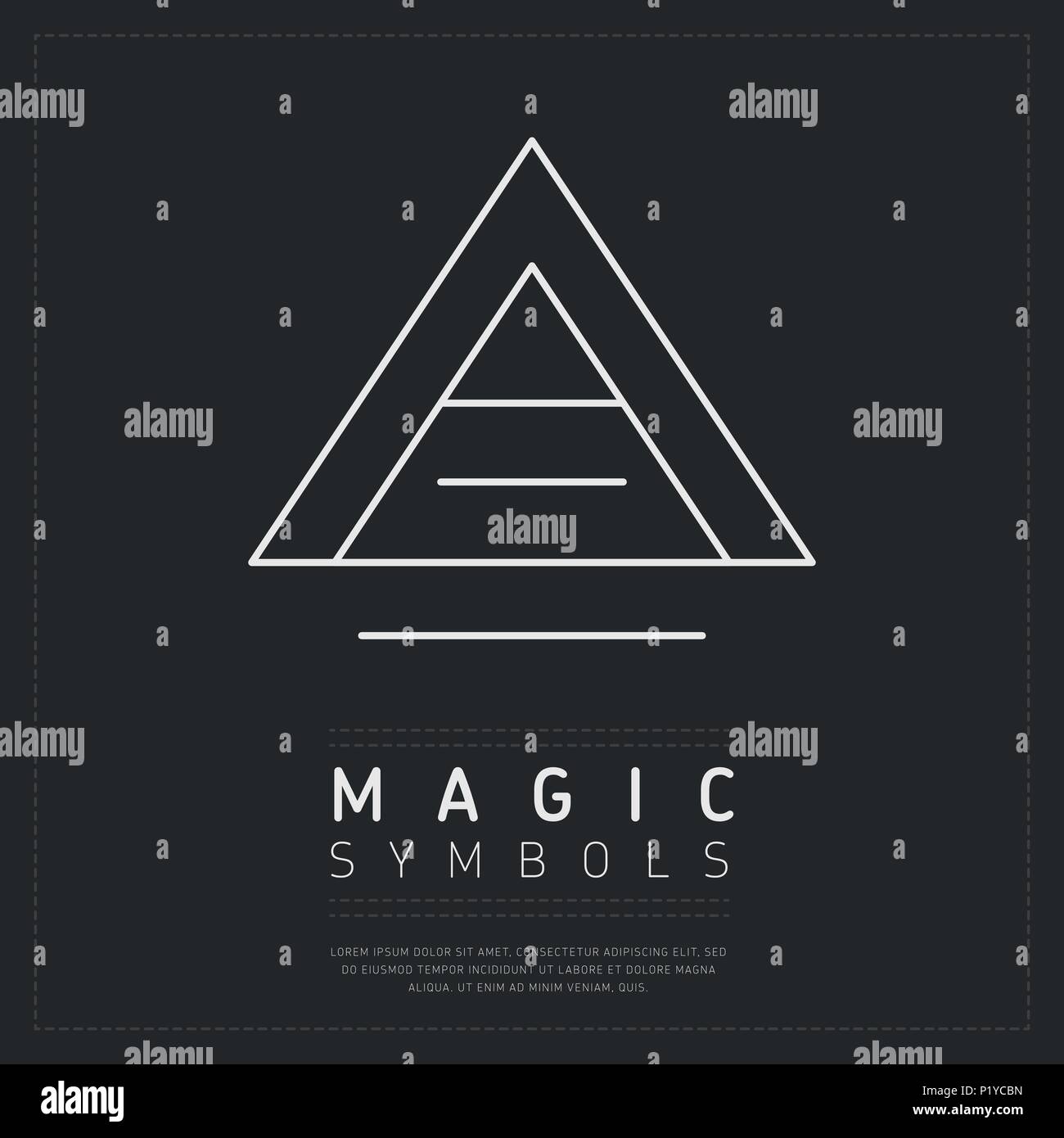 Occult triangle hi-res stock photography and images - Alamy