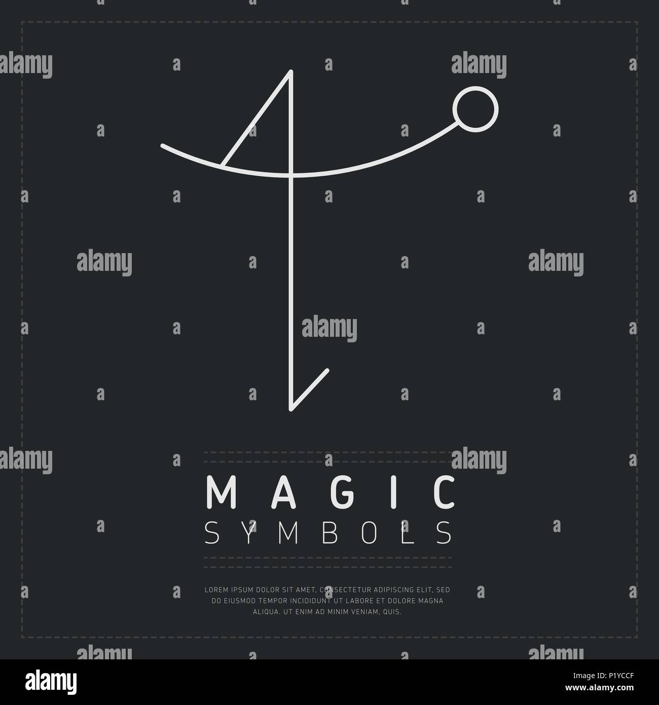 Minimalist magic symbol design Stock Vector Image & Art - Alamy