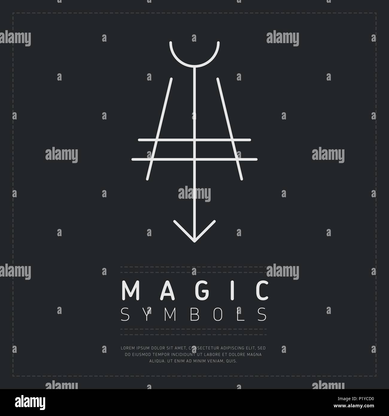 Esoteric symbol template magic hi-res stock photography and images - Alamy