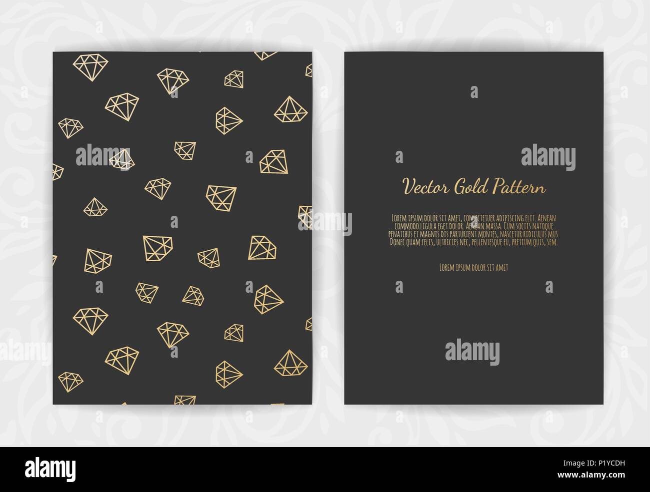 invitation card with diamonds . Vector illustration Stock Vector Image ...