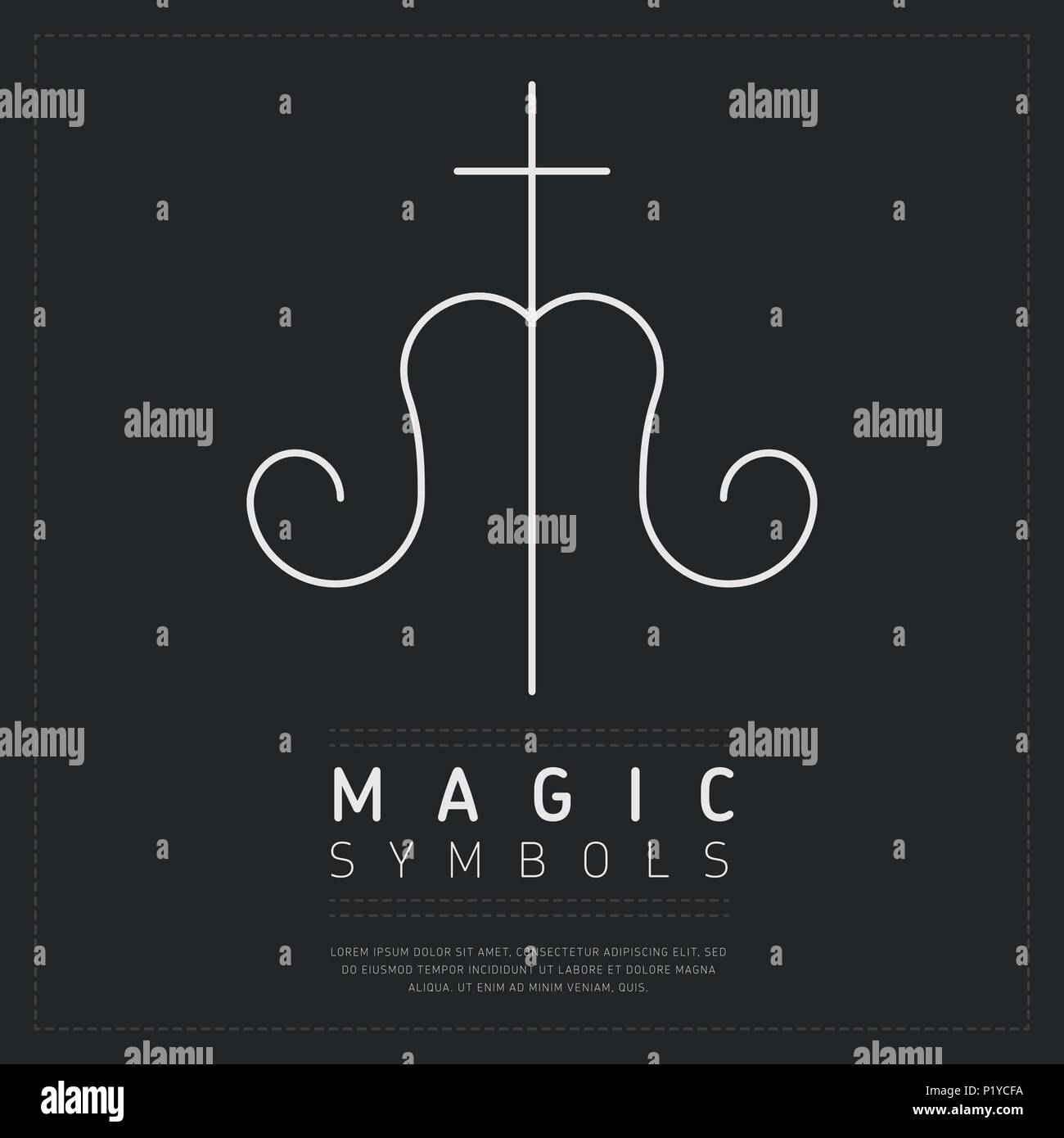 Iconic magic symbol on gray Stock Vector Image & Art - Alamy