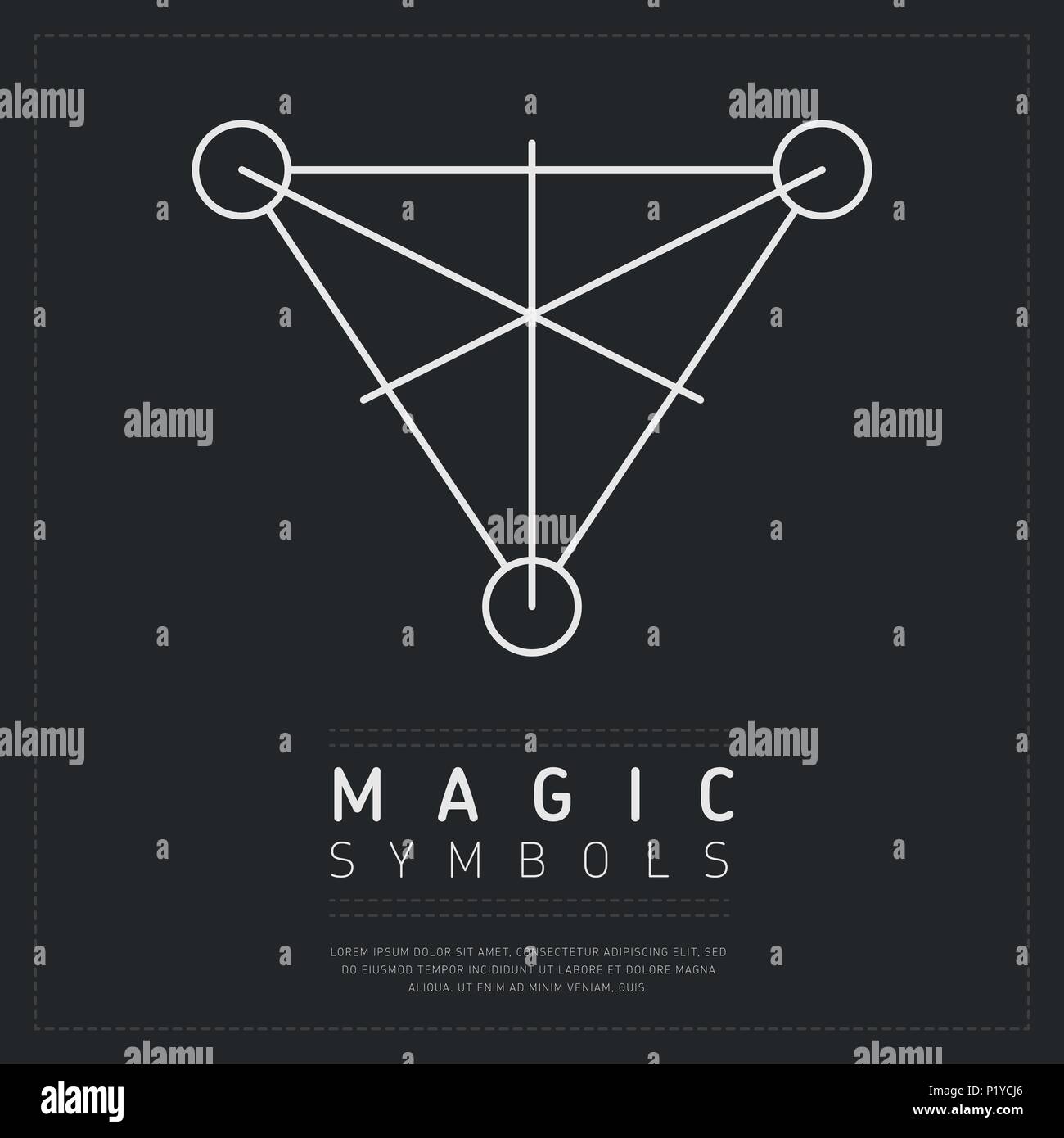 Supernatural symbol element on gray Stock Vector Image & Art - Alamy