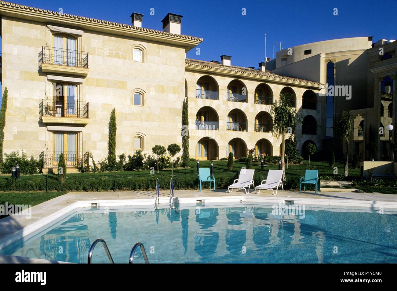 Ronda, Parador Nacional de Turismo (National Hosels); swimming pool ...