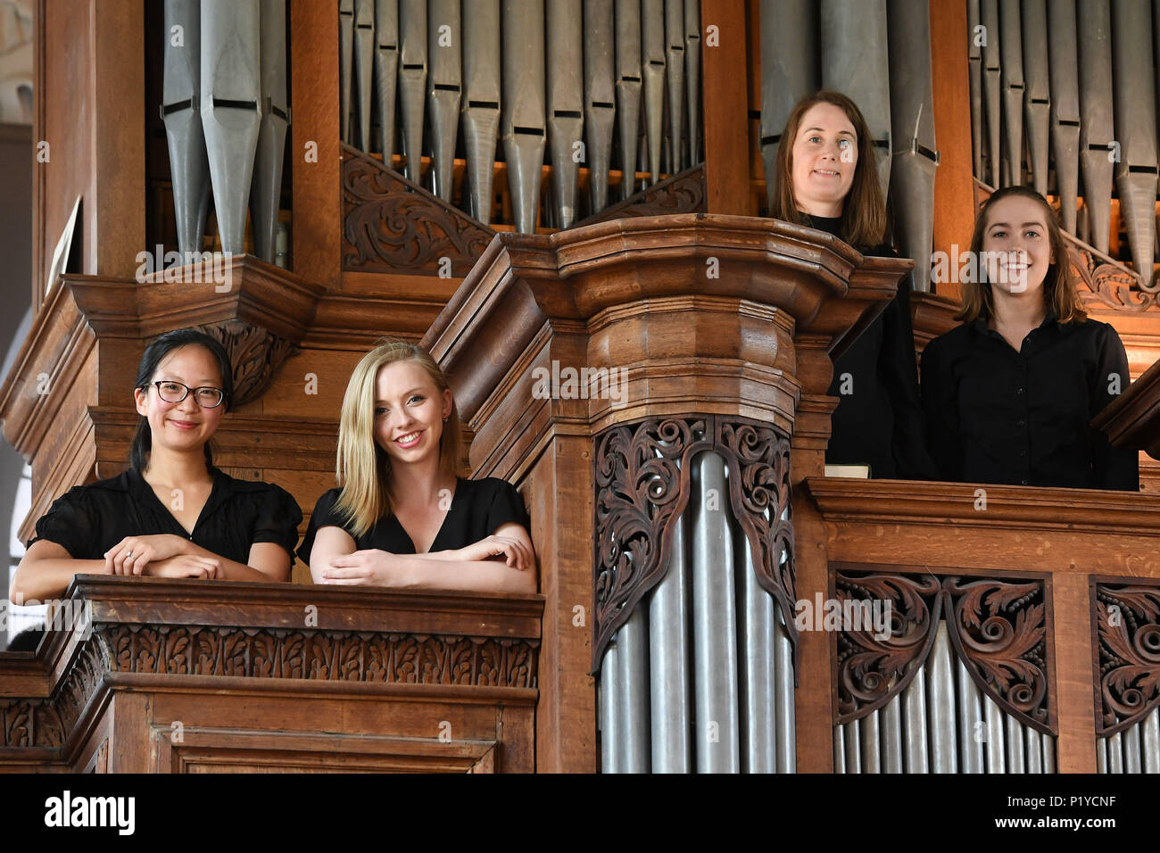(left to right) Jessica Lim, Anna Lapwood, Claire Innes-Hopkins and ...