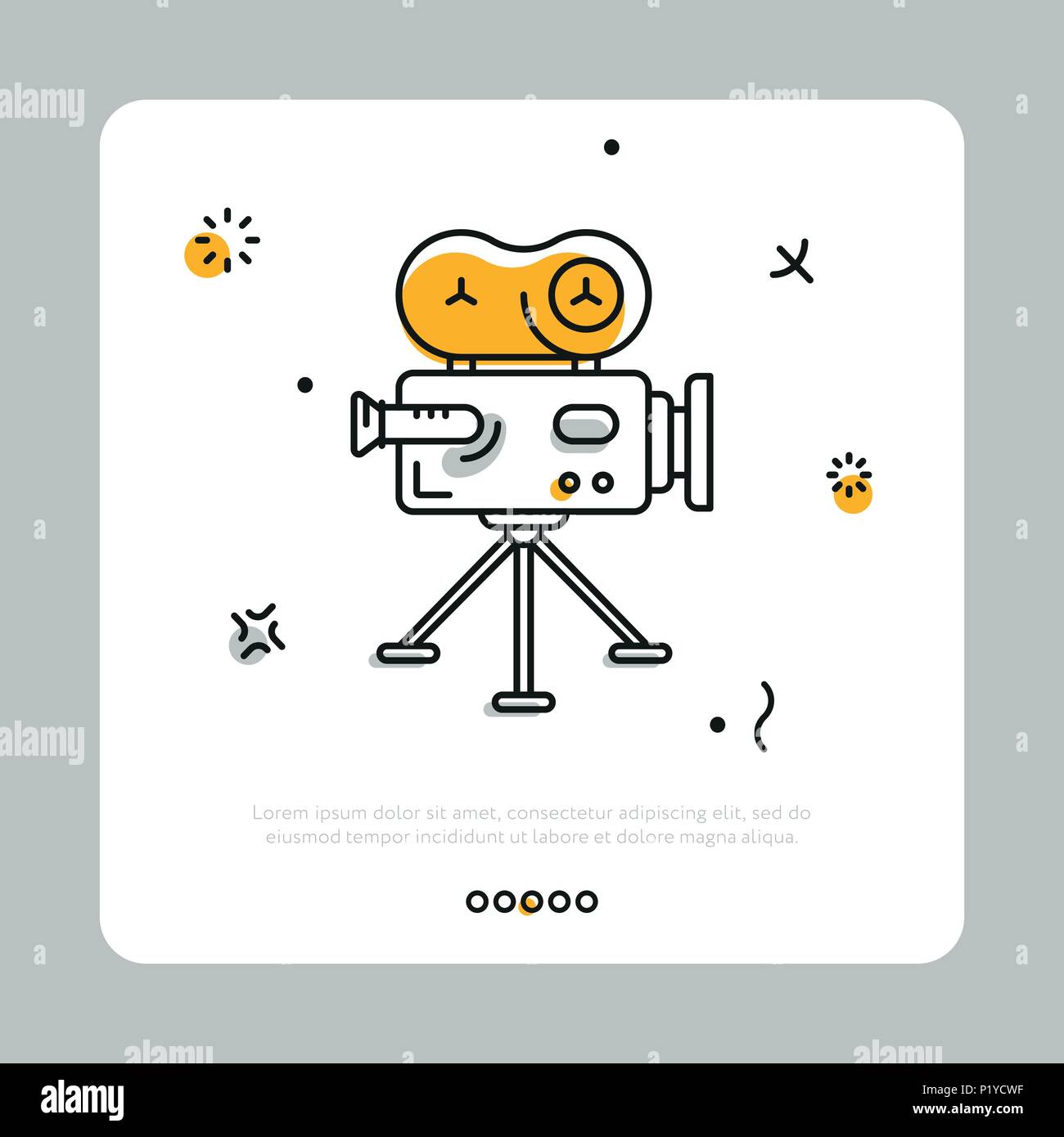 Square on to camera Stock Vector Images - Alamy