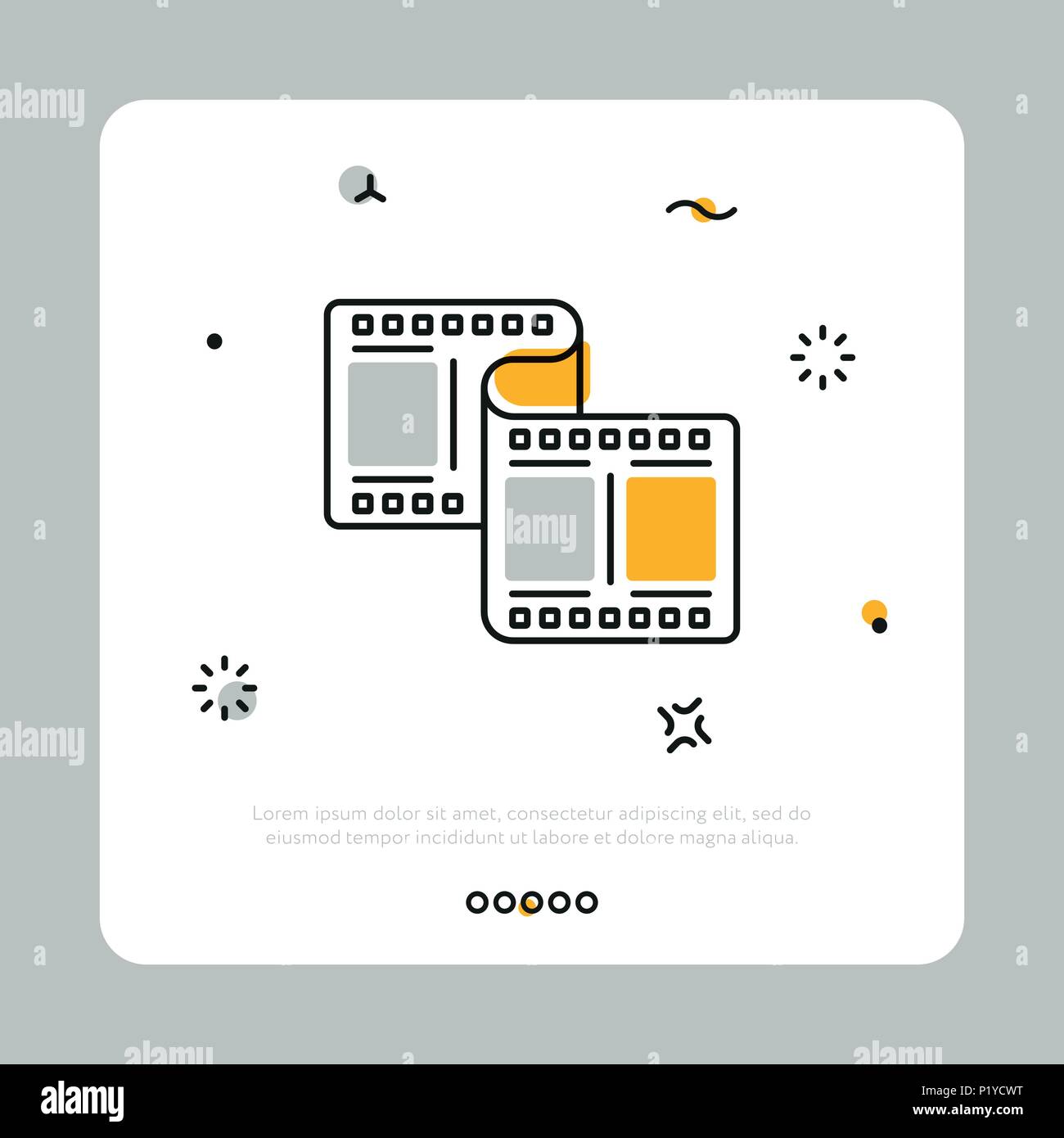 Frame square icon simple Stock Vector Images - Alamy