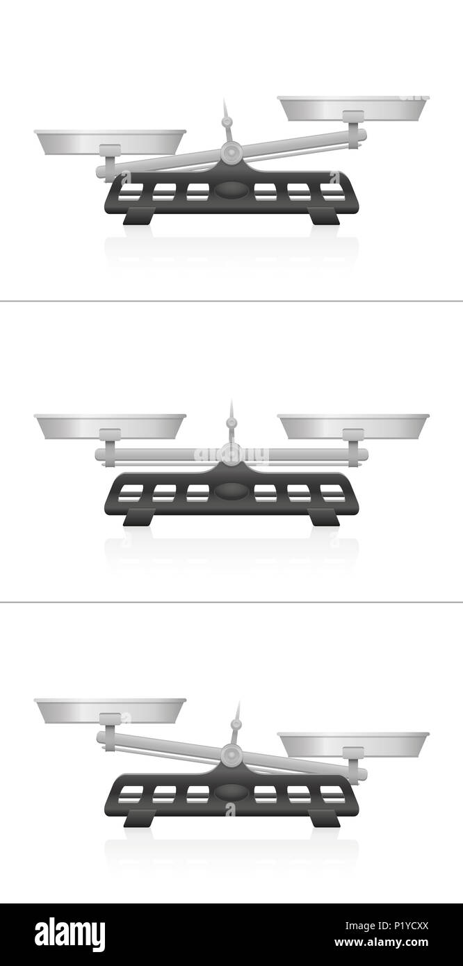 Balance Scale Unbalanced Black and White Stock Photos & Images - Alamy