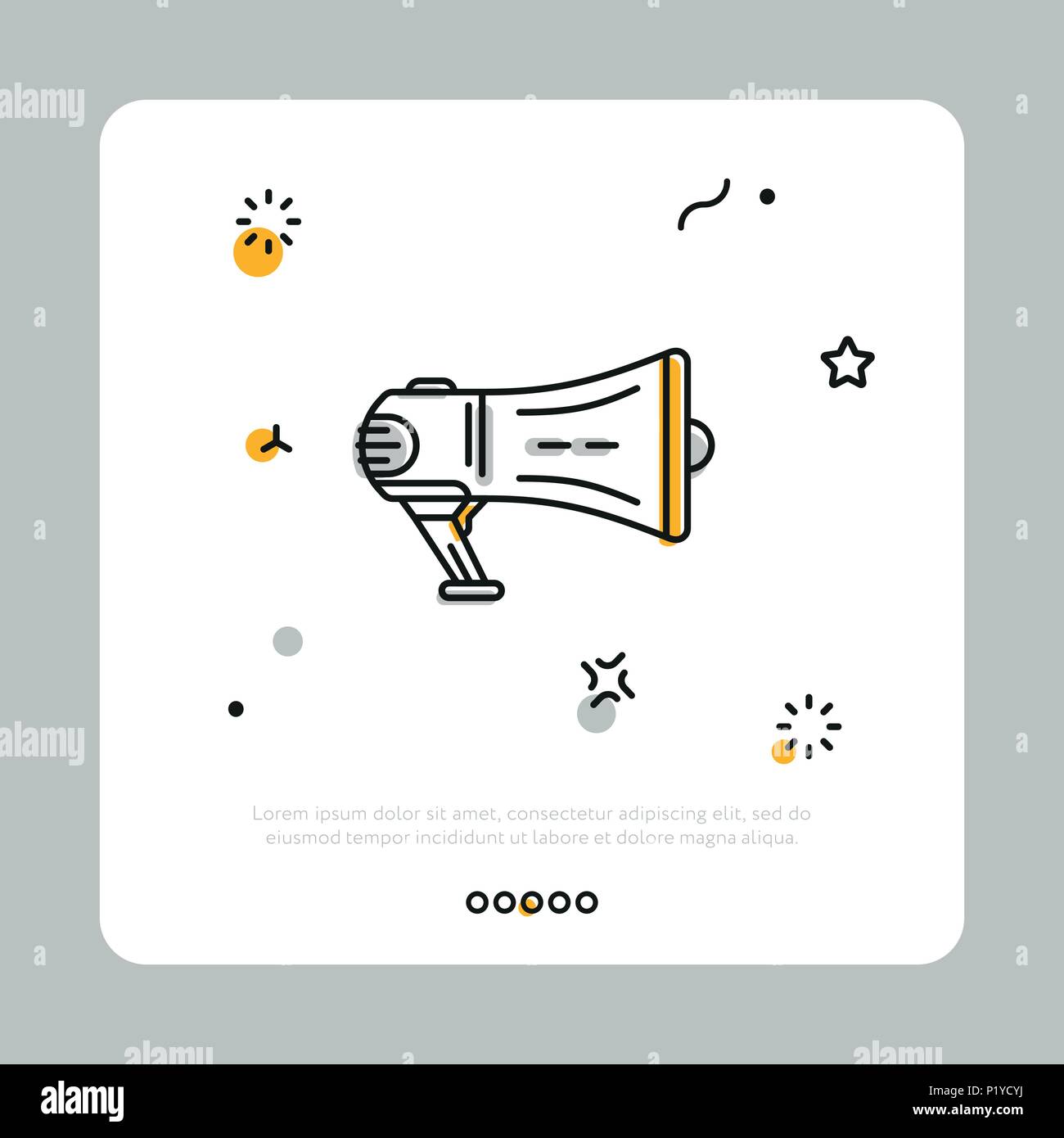 Megaphone graphic Stock Vector Images - Alamy