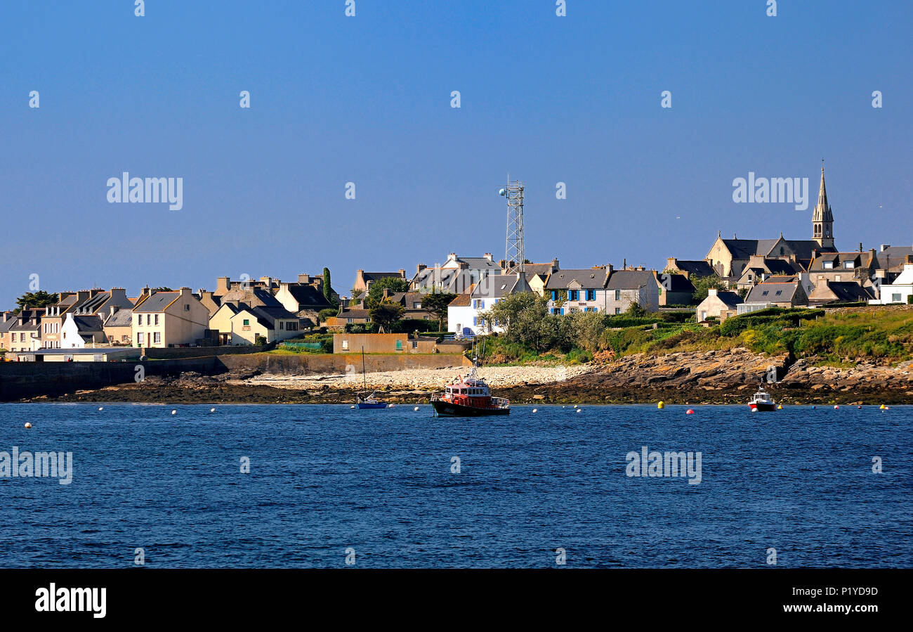 France, Brittany, Finistere, Molene Island in Iroise Natural Reserve ...