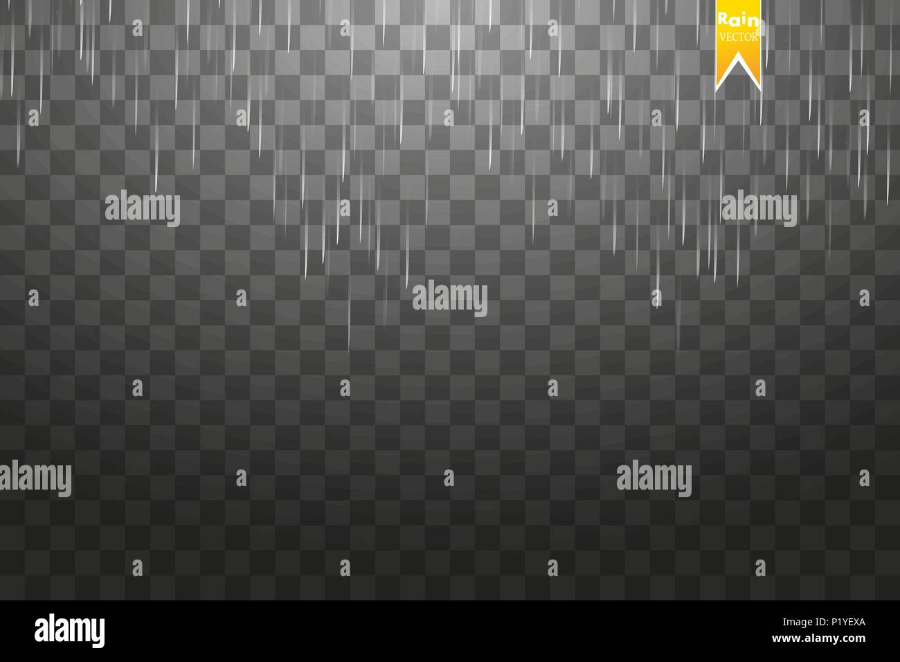 Rain transparent template background. Falling water drops texture ...