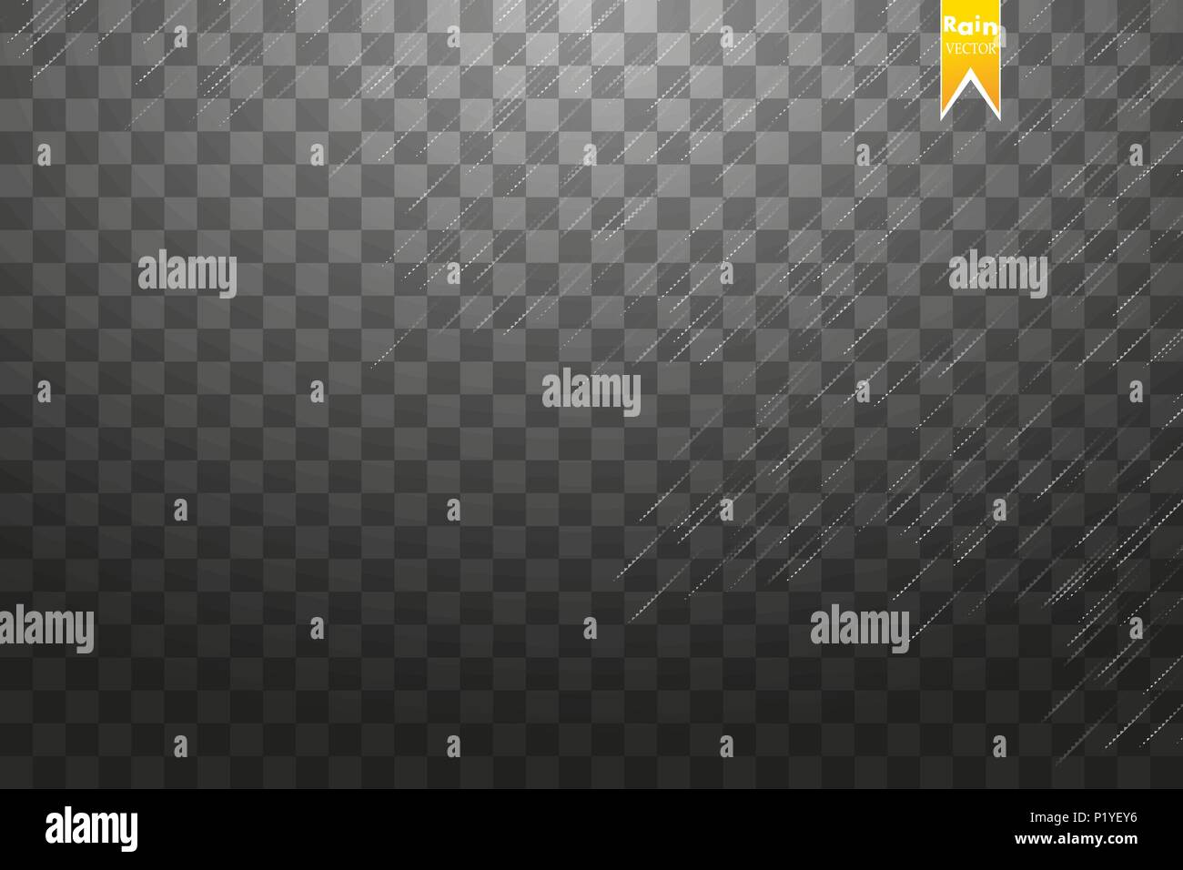 Rain transparent template background. Falling water drops texture ...