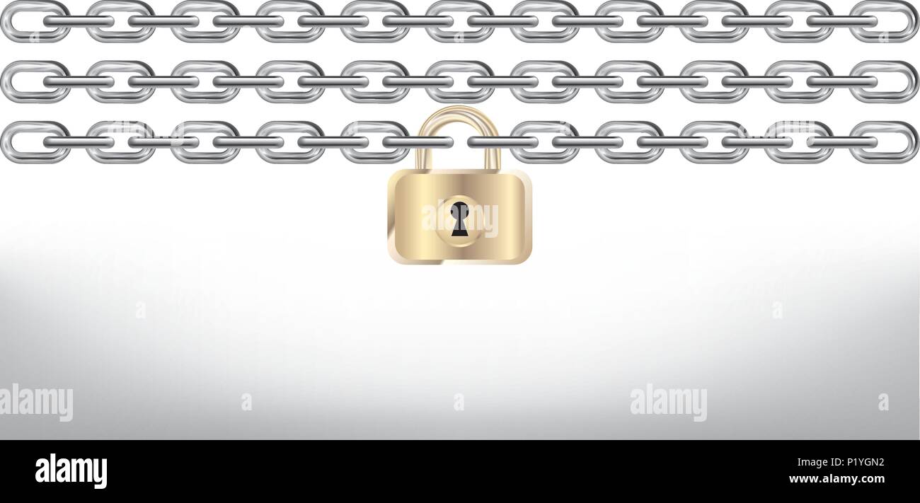 Vector drawn chain.Isolated on white background Stock Vector Image ...