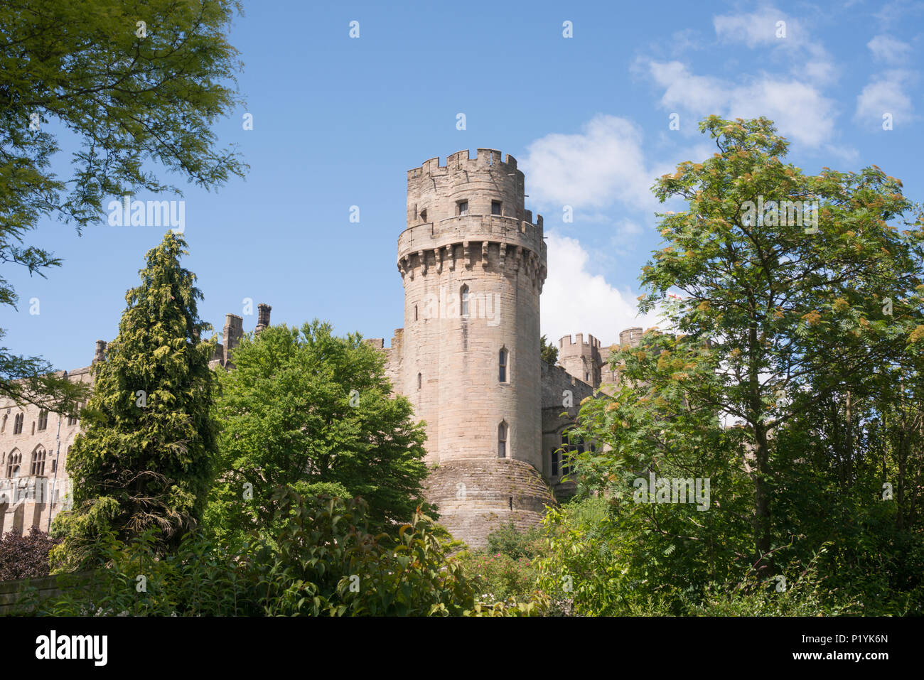Caesars Tower and Warwick Castle, Warwickshire, England, UK, Europe ...