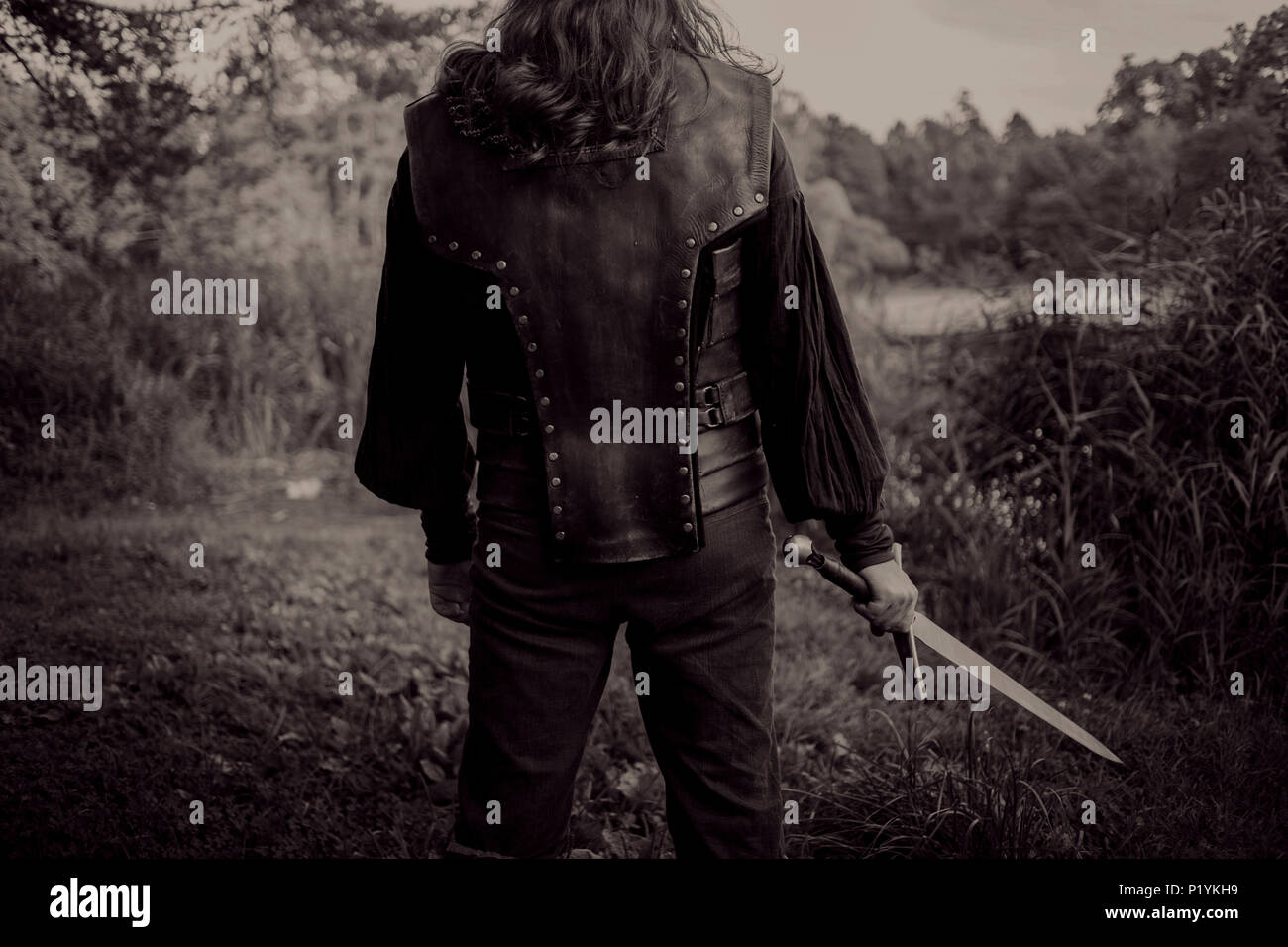 Warrior sword back hi-res stock photography and images - Alamy