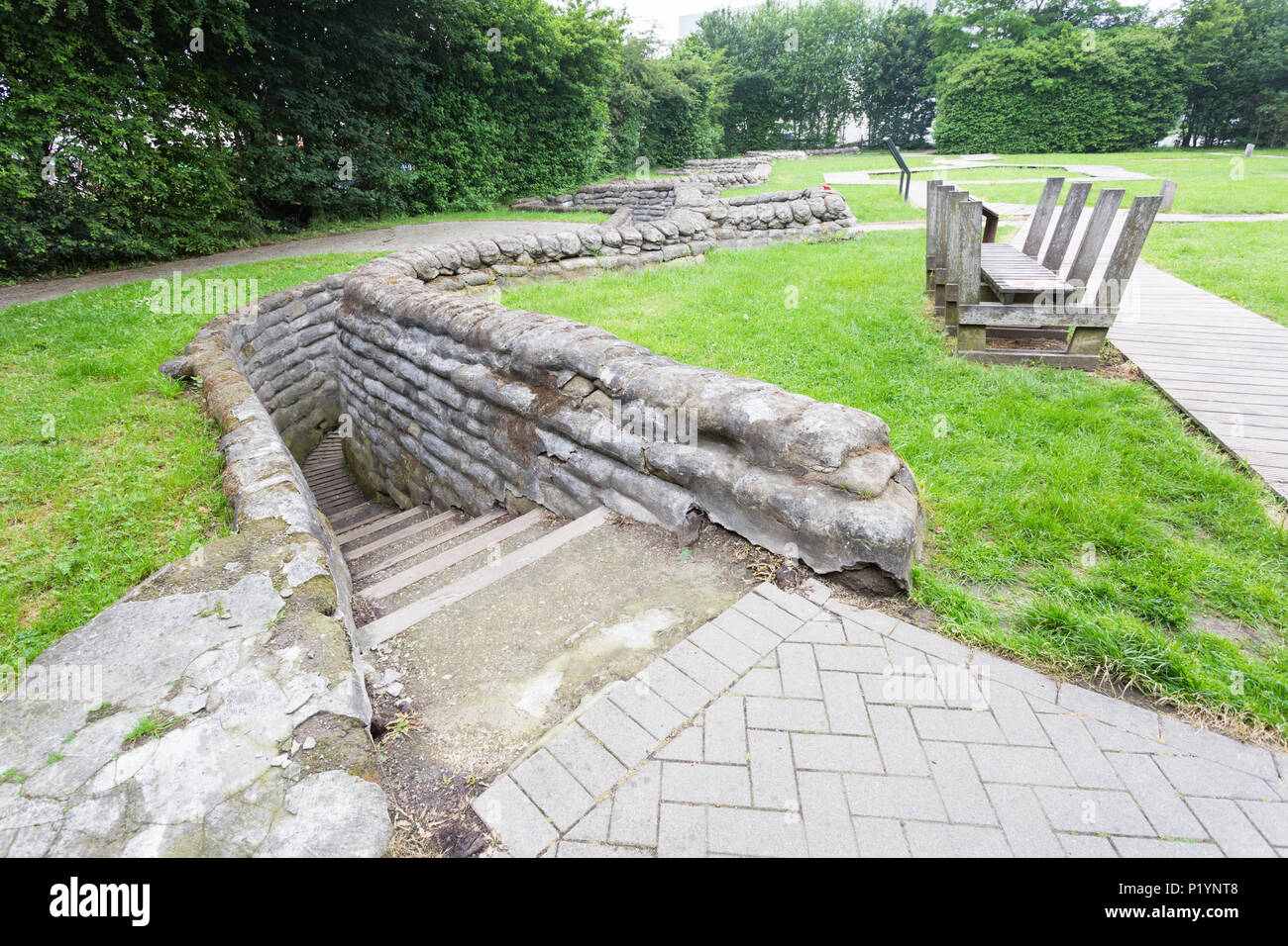 Sandbags wwi trench hi-res stock photography and images - Alamy