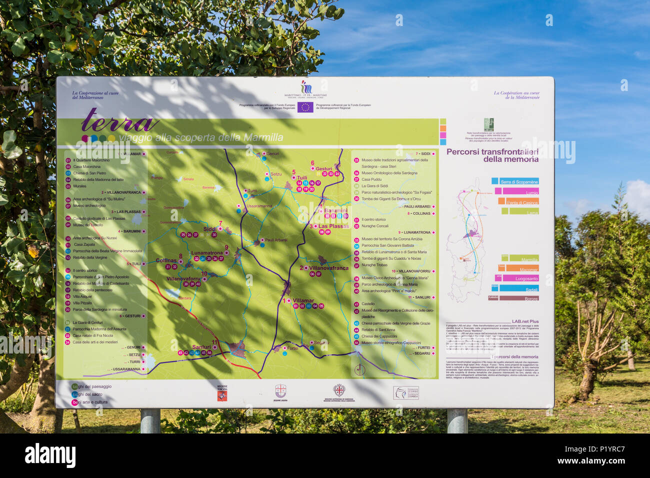 Map of the archaeological monuments hi-res stock photography and images ...