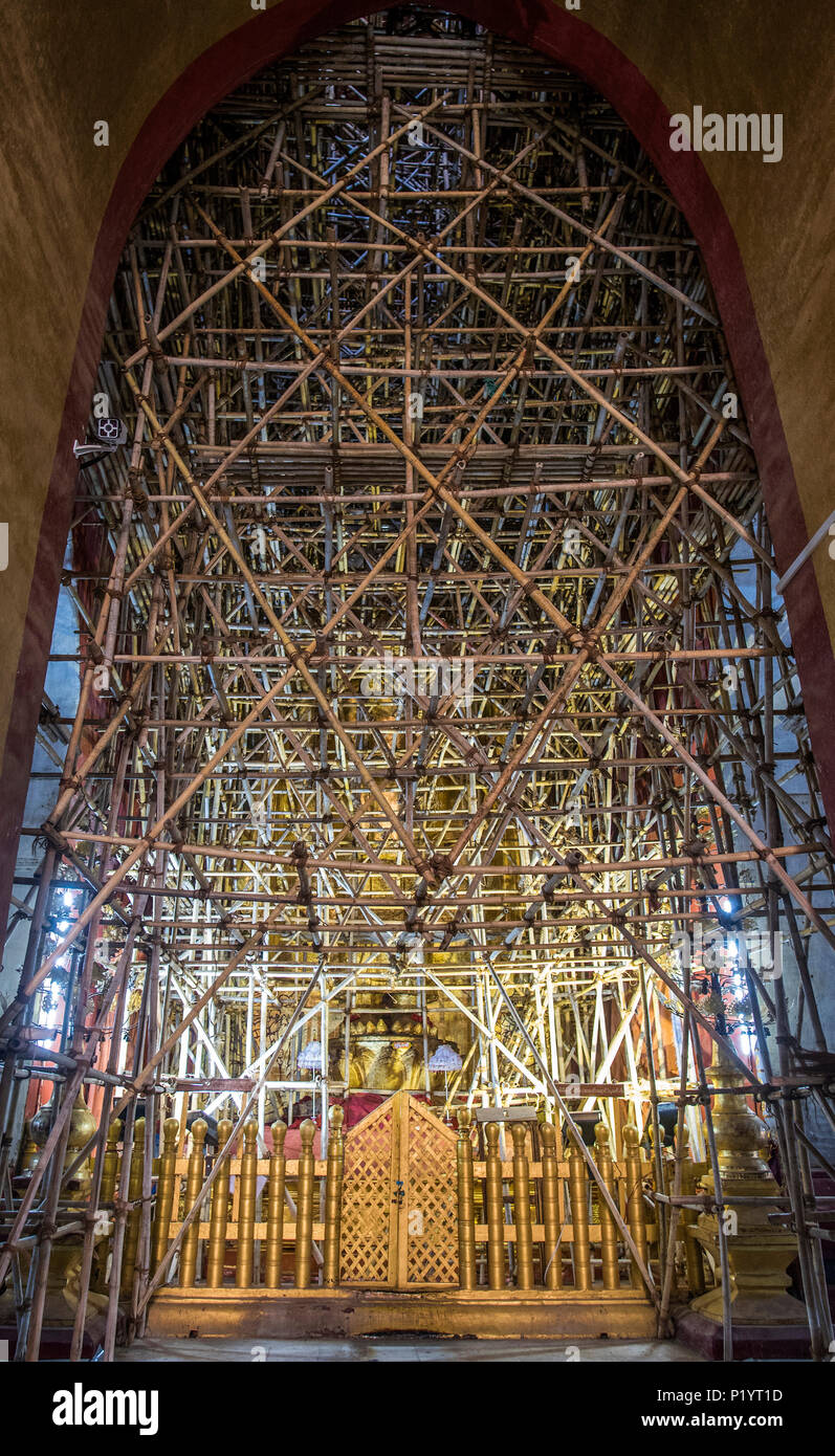 Myanmar, Mandalay area, Bagan archaeological site, pagoda Ananda ...