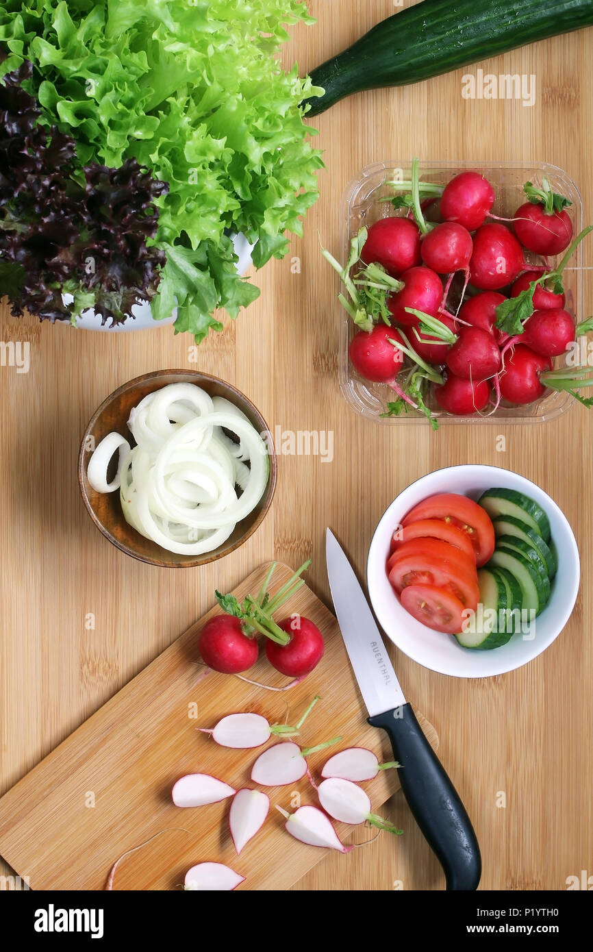 Salat stockfoto hi-res stock photography and images - Alamy