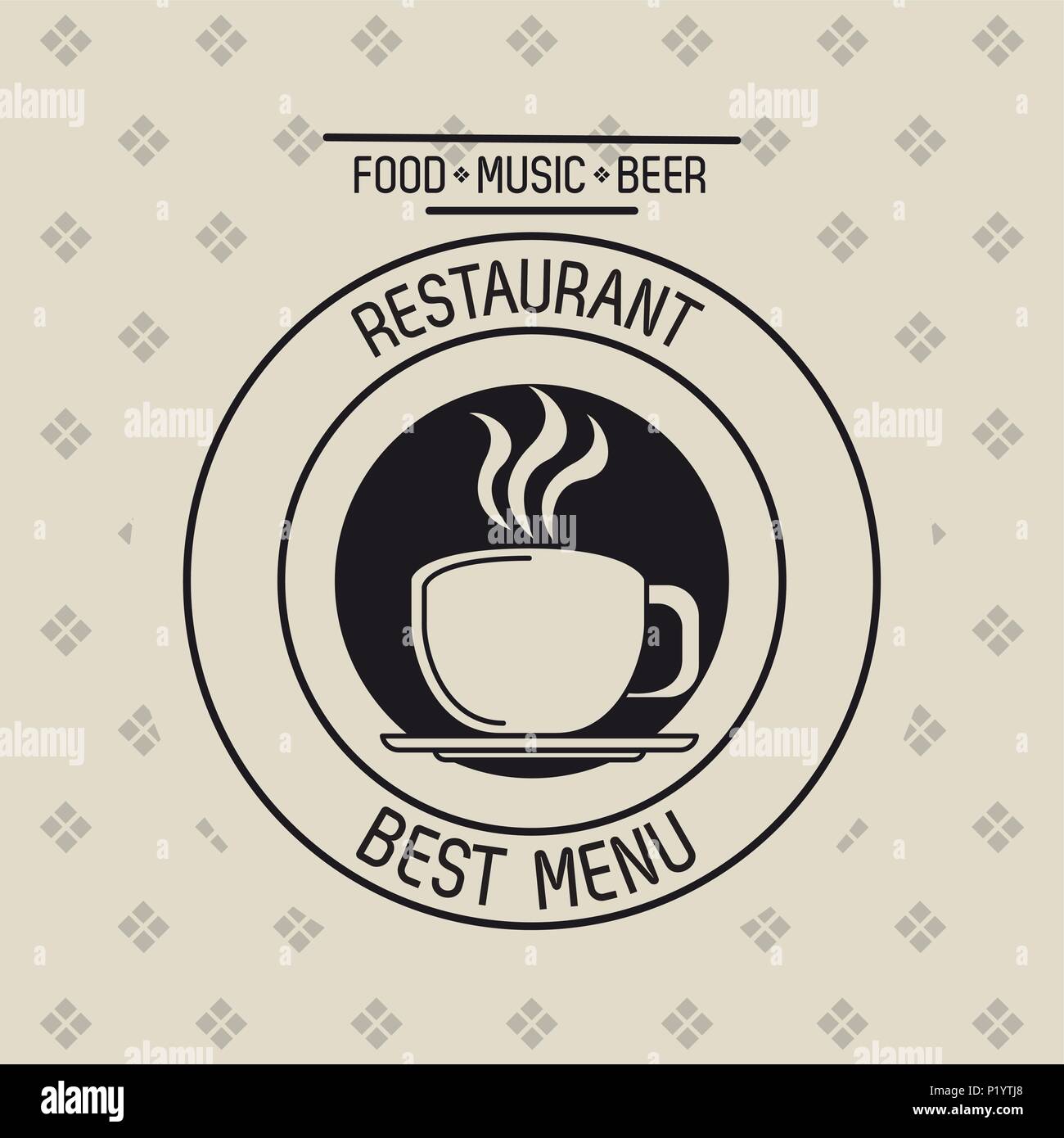 Restaurant food music and beer Stock Vector Image & Art - Alamy
