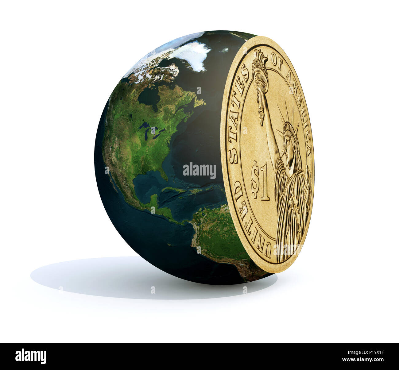 World coin design hi-res stock photography and images - Alamy