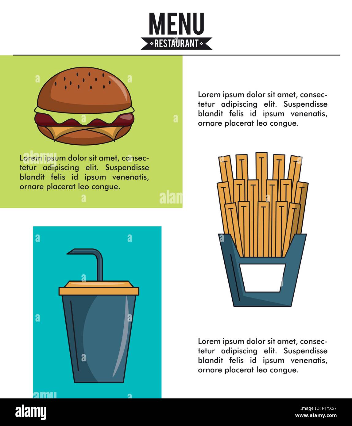 Restaurant menu infographic Stock Vector Image & Art - Alamy