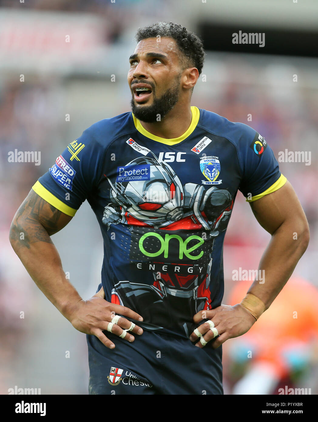 Warrington Wolves' Ryan Atkins Stock Photo - Alamy