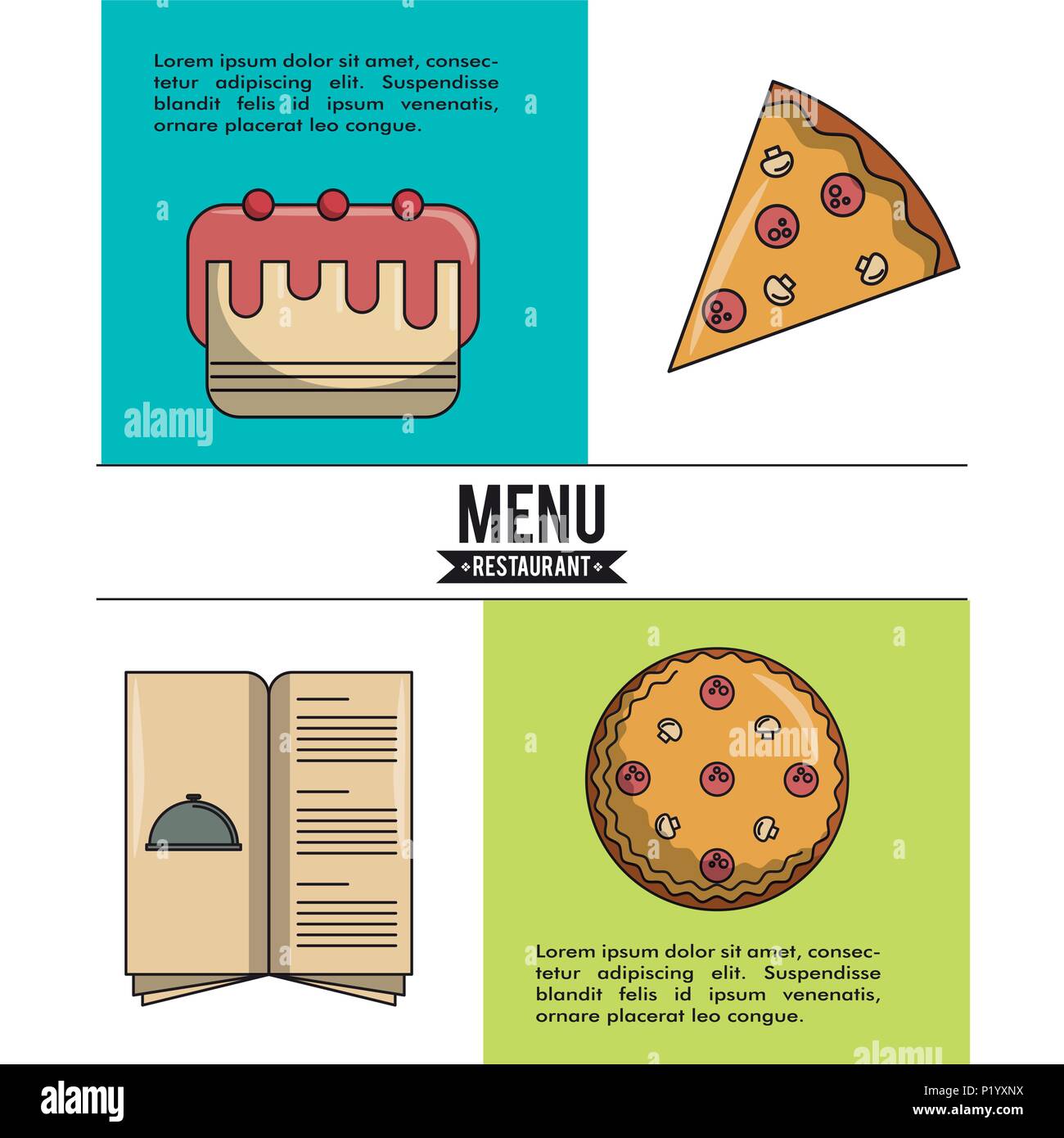 Restaurant menu infographic Stock Vector Image & Art - Alamy