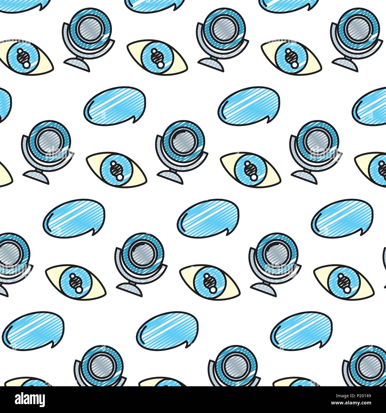 Webcam eye chat bubble hi-res stock photography and images - Alamy