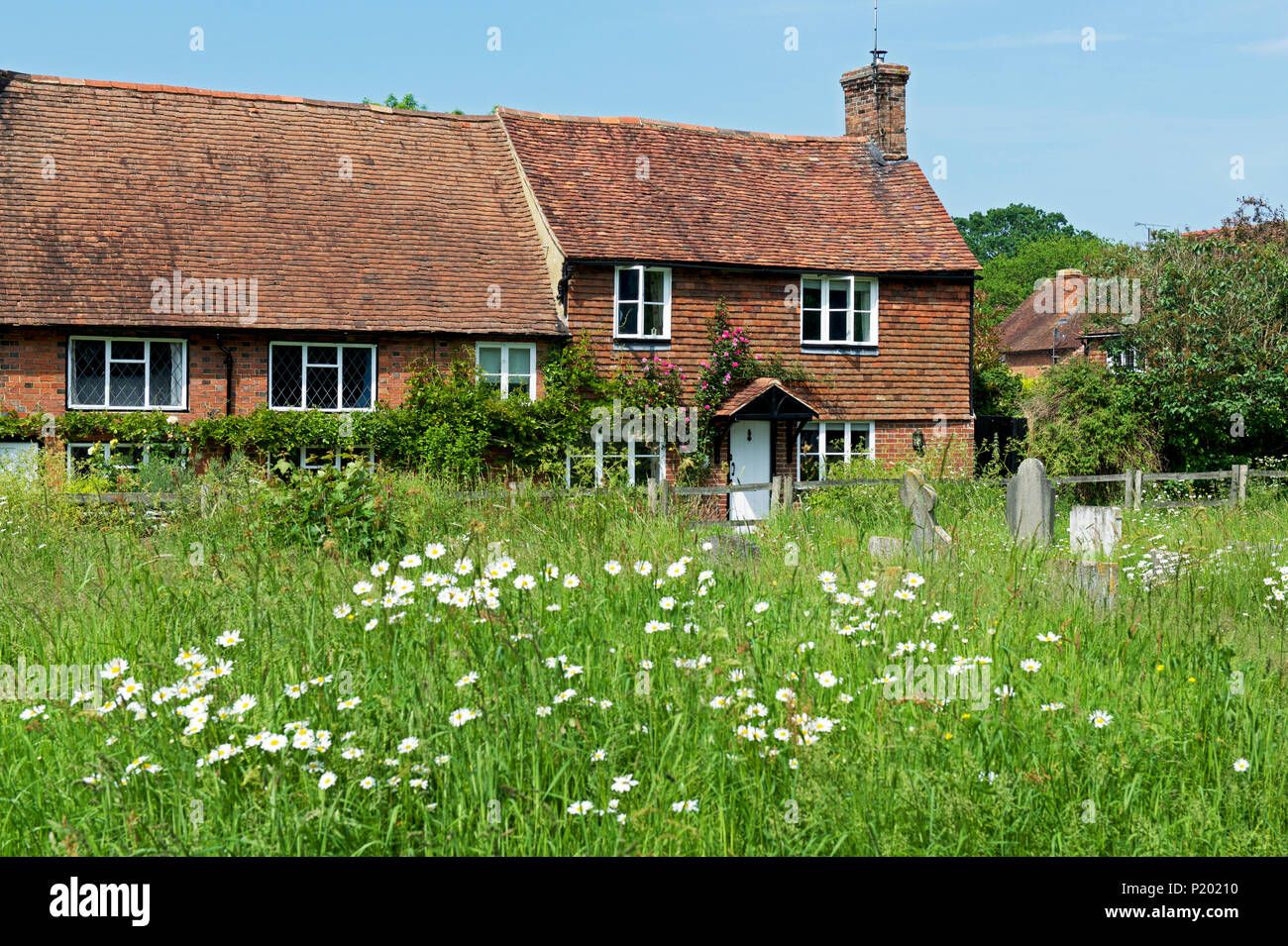 Graveyard of St Peter and St Paul's Church, Headcorn, Kent, England UK ...