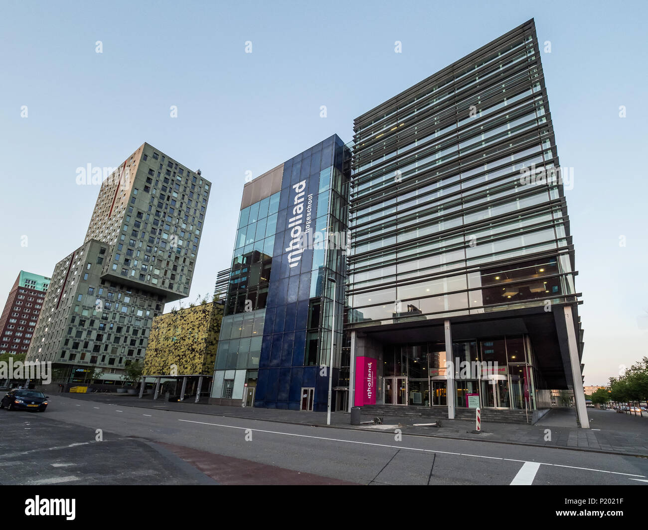 Rotterdam, The Netherlands - May 31, 2018. Modern college - Hogeschool ...