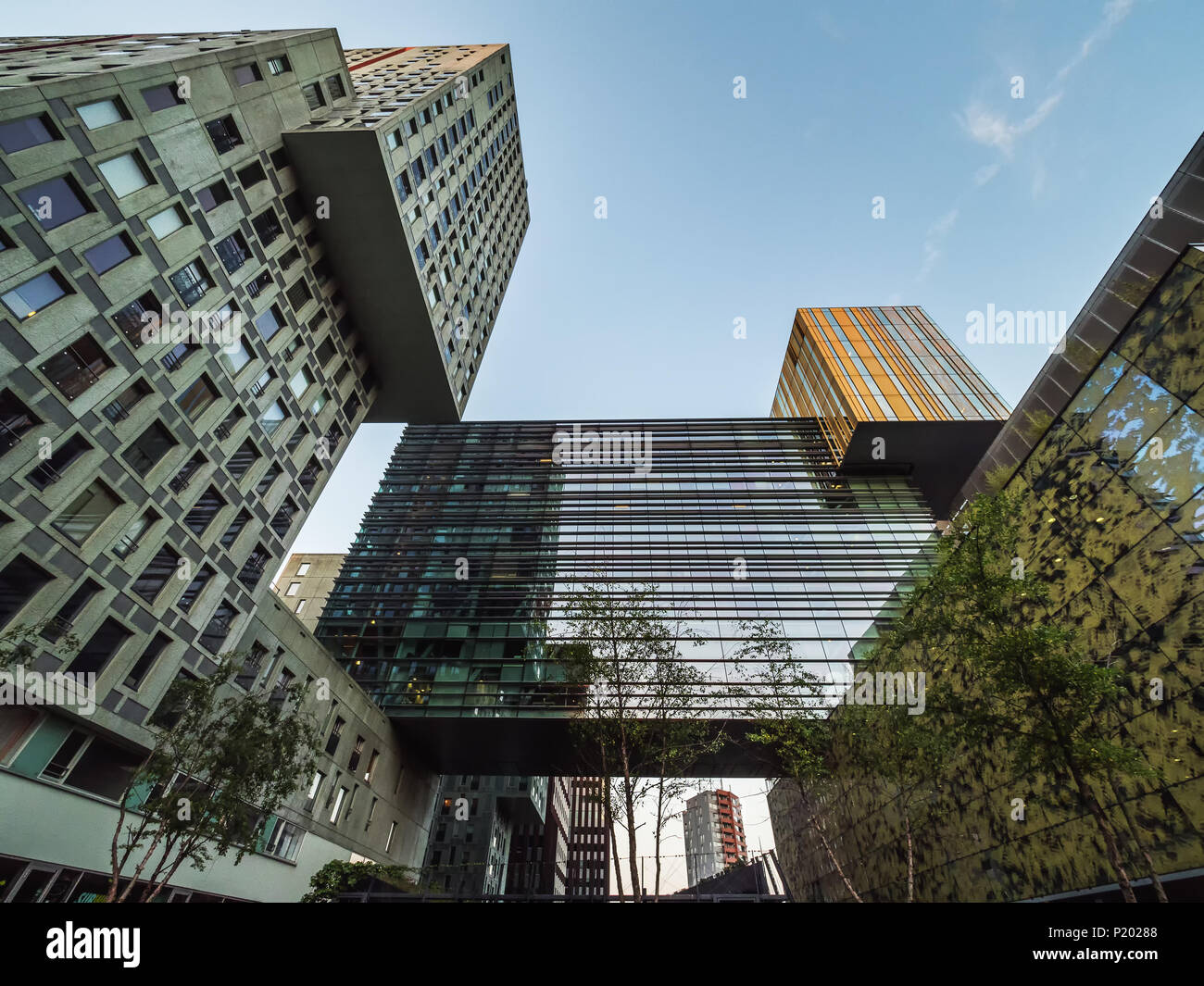 Rotterdam, The Netherlands - May 31, 2018. Modern college - Hogeschool ...