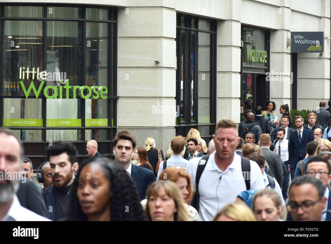 A branch of the supermarket Little Waitrose on King William Street in ...