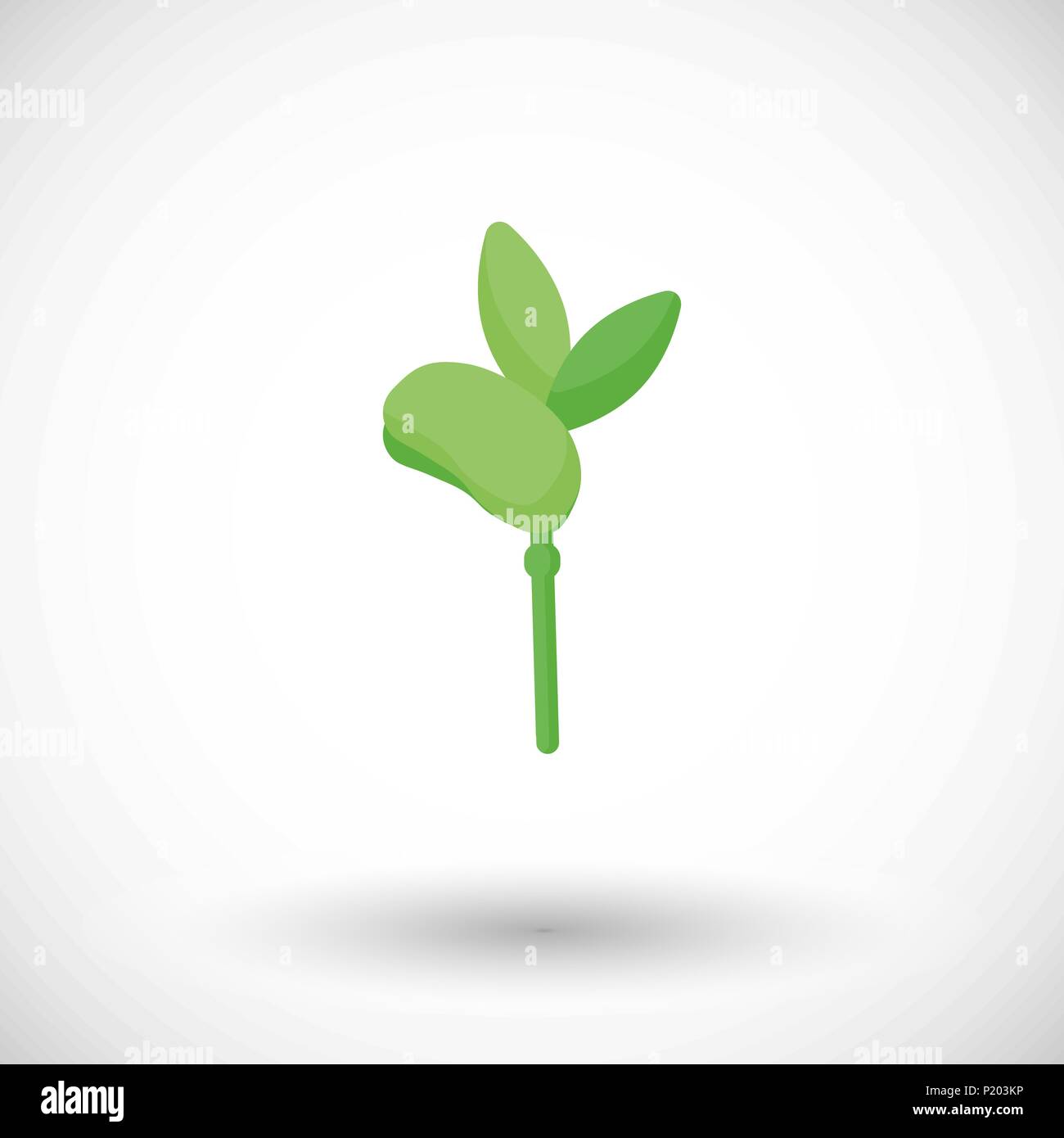 Soy sprouts icon Stock Vector Images - Alamy